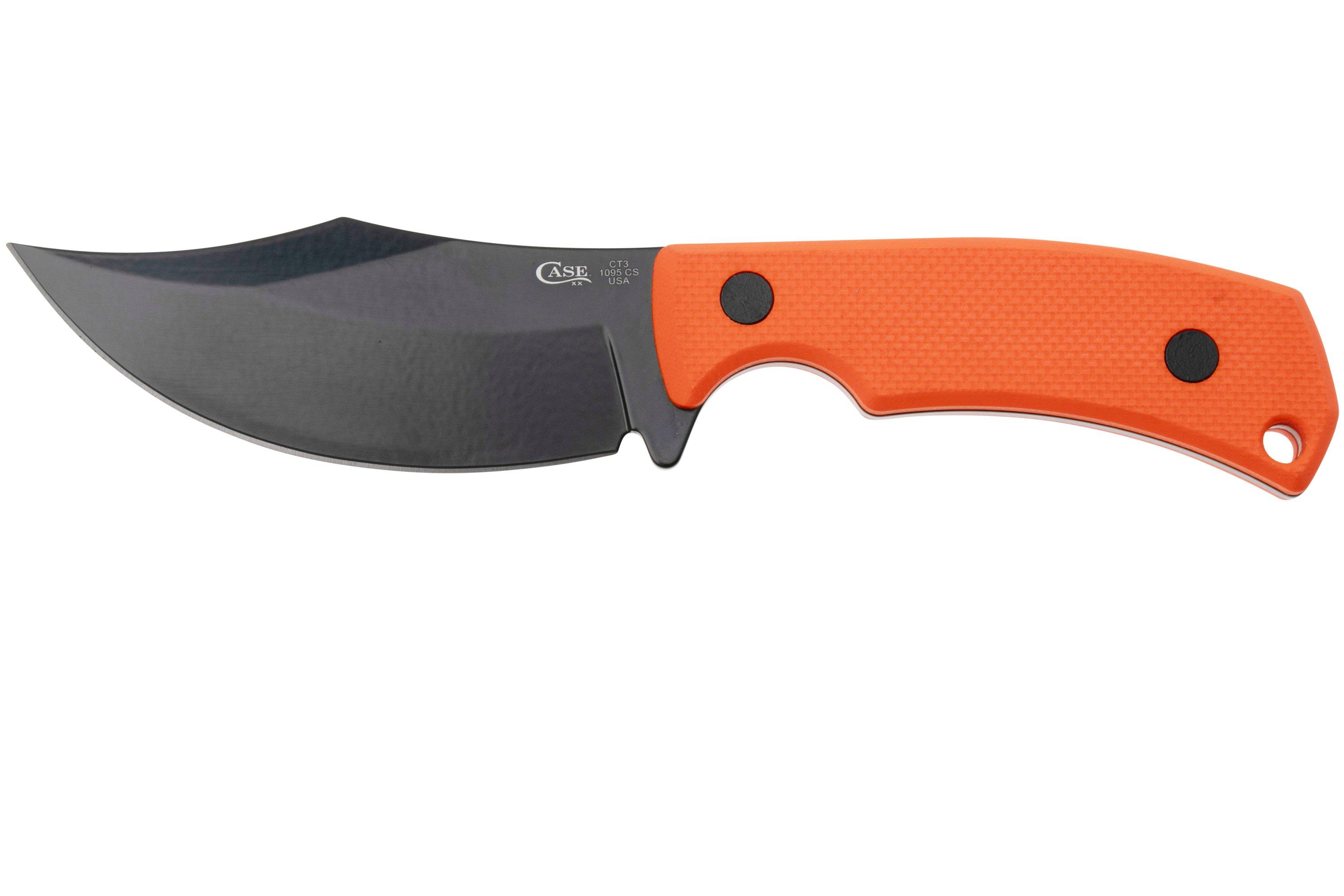 Case Hunter CT3, 76937 Black 1095 CS, Orange G-10, hunting knife ...