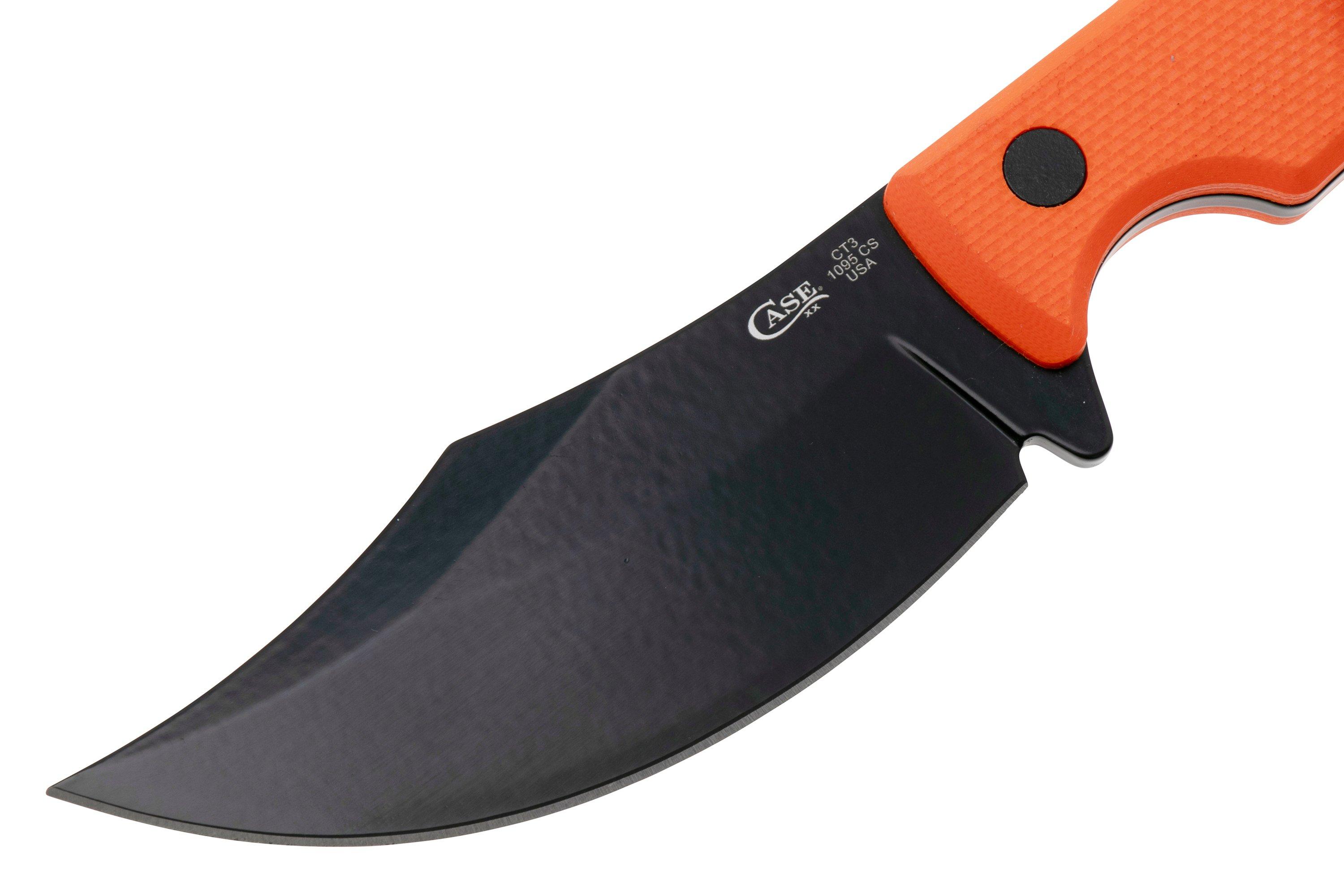 Case Hunter CT3, 76937 Black 1095 CS, Orange G-10, hunting knife ...