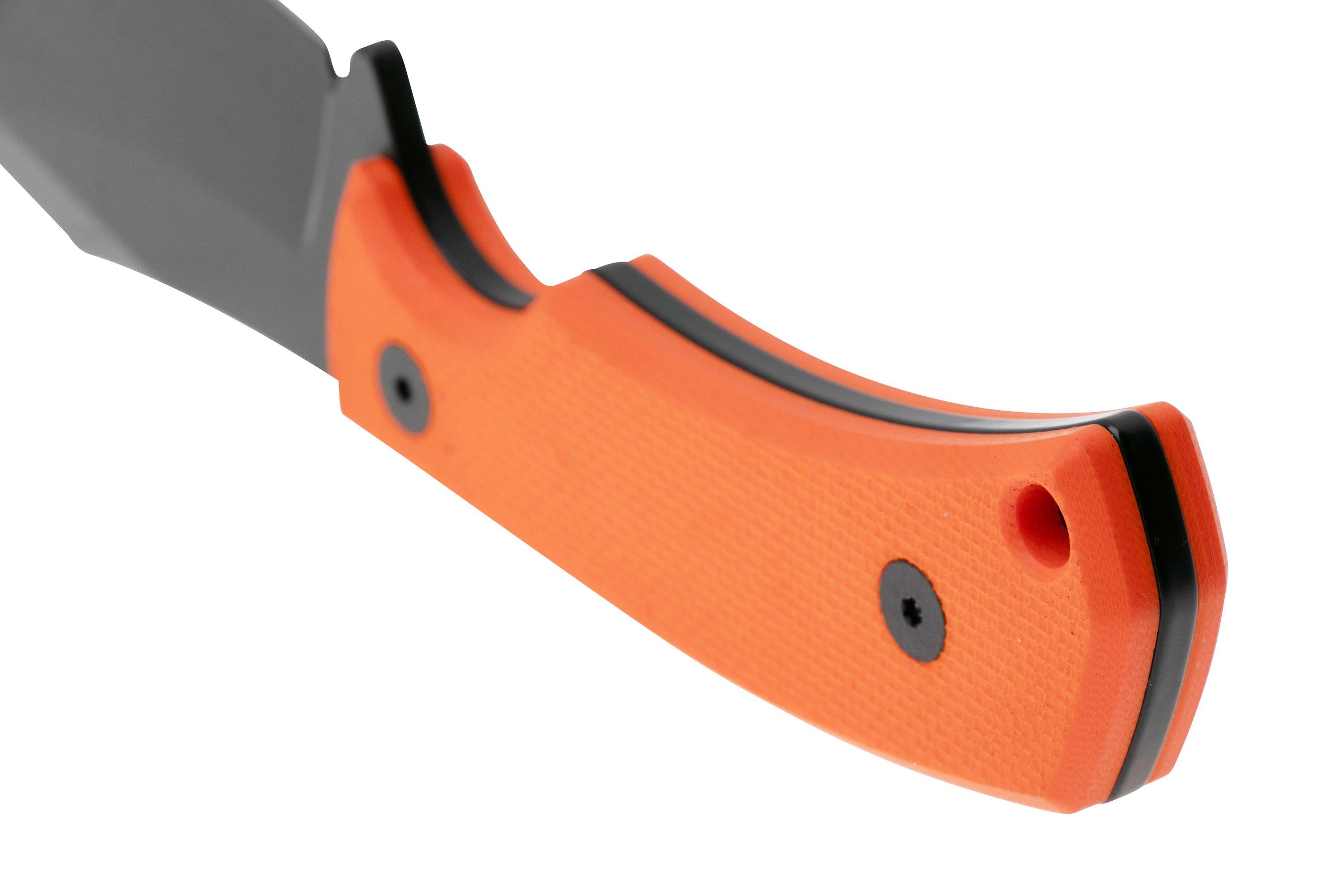 Case Hunter CT3, 76937 Black 1095 Carbon Steel, Orange G-10, Jagdmesser ...