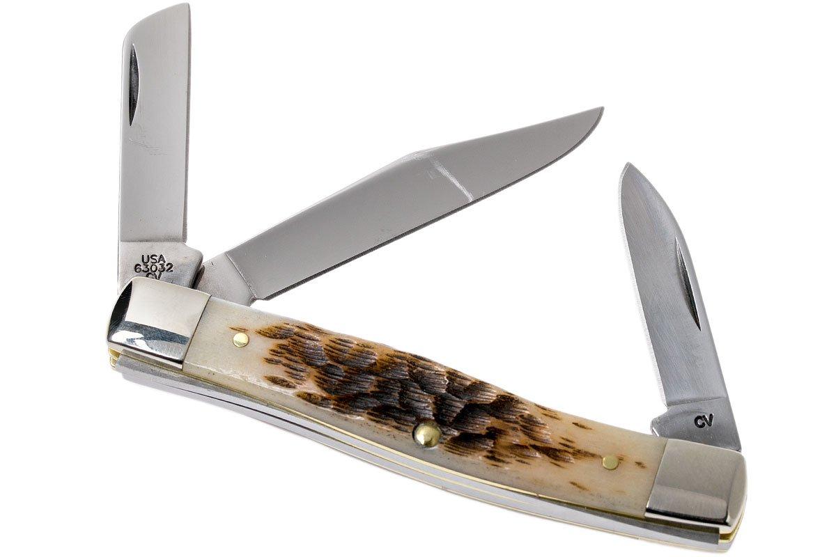 Case Stockman Amber Jigged Bone, 00079, 63032 CV pocket knife ...