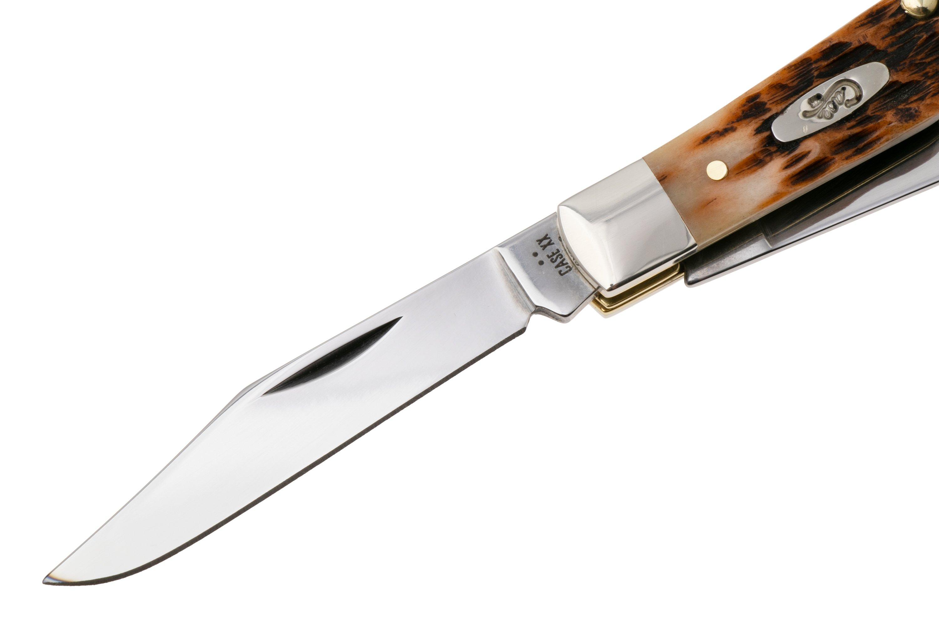 Case Stockman Amber Jigged Bone, 00079, 63032 CV zakmes | Voordelig ...