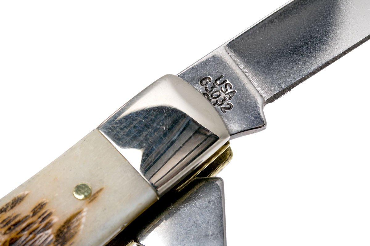 Case Stockman Amber Jigged Bone, 00079, 63032 CV pocket knife ...