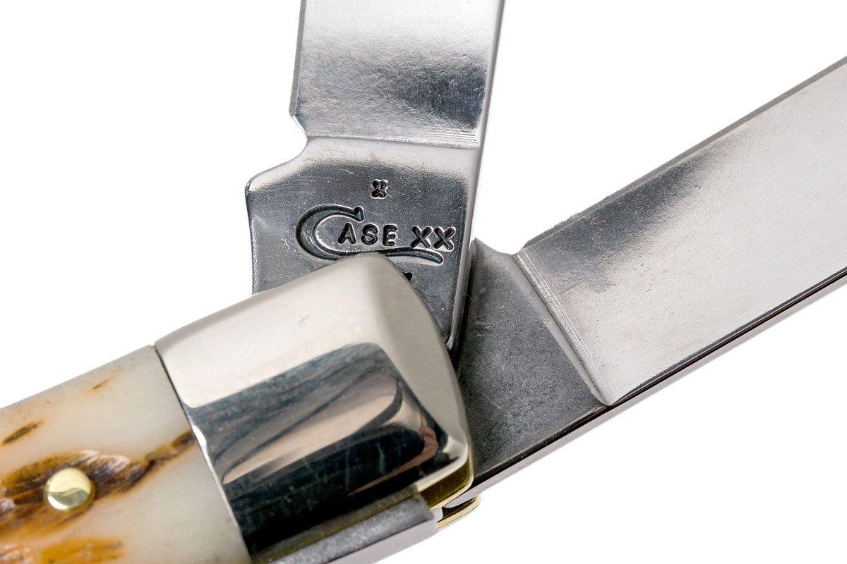 Case Stockman Amber Jigged Bone, 00079, 63032 CV pocket knife ...