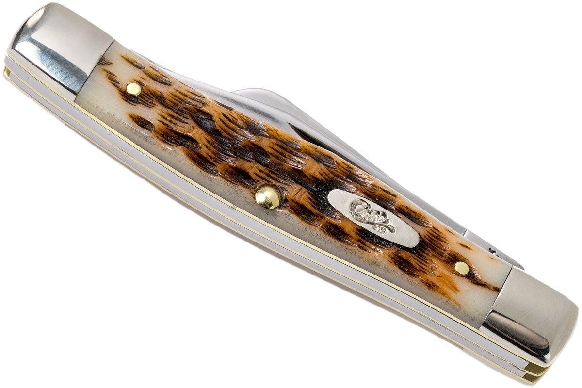 Case Stockman Amber Jigged Bone, 00079, 63032 CV pocket knife ...