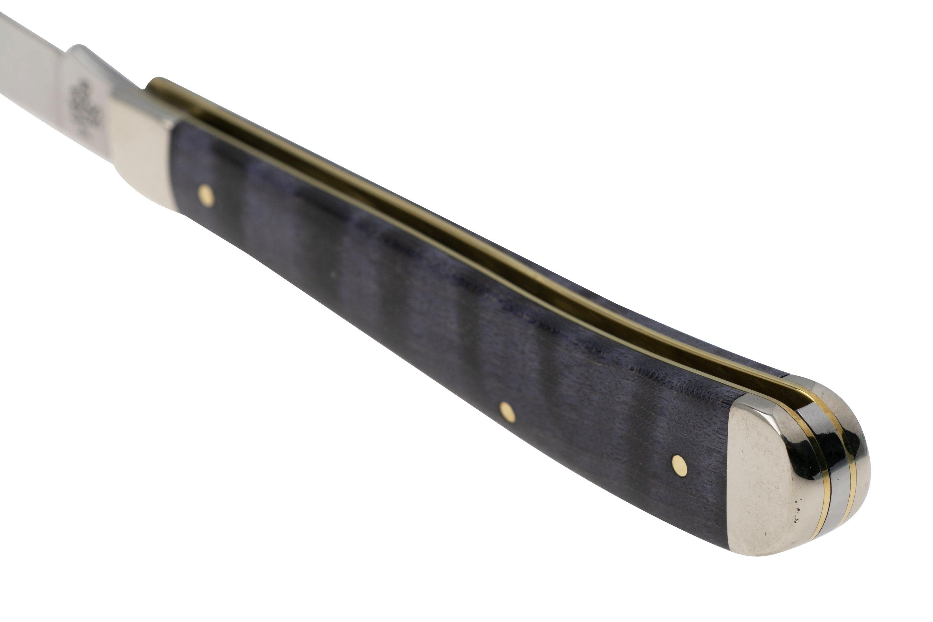 Case Slimline Trapper 80546 Smooth Purple Curly Maple 71048 SS zakmes ...