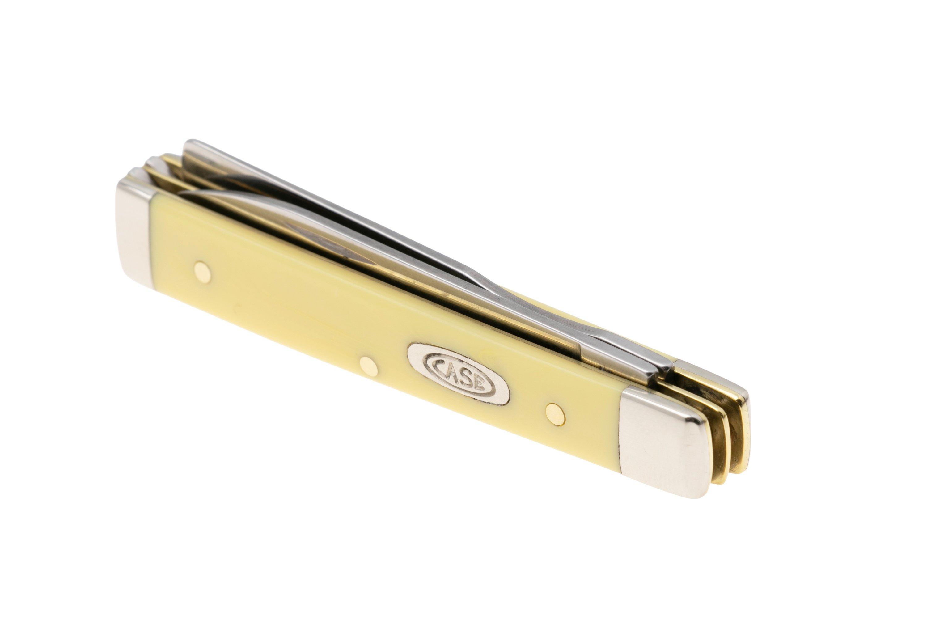 Case Baby Doc Smooth Yellow Synthetic, 81087, 3282SP SS pocket knife ...