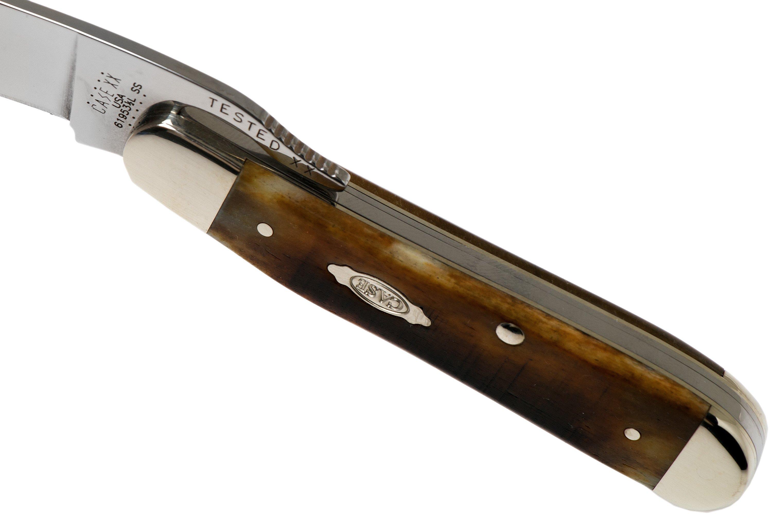 Case Russlock Dark Molasses Bone, Sawcut, 83144, 61953 1/2L SS pocket ...