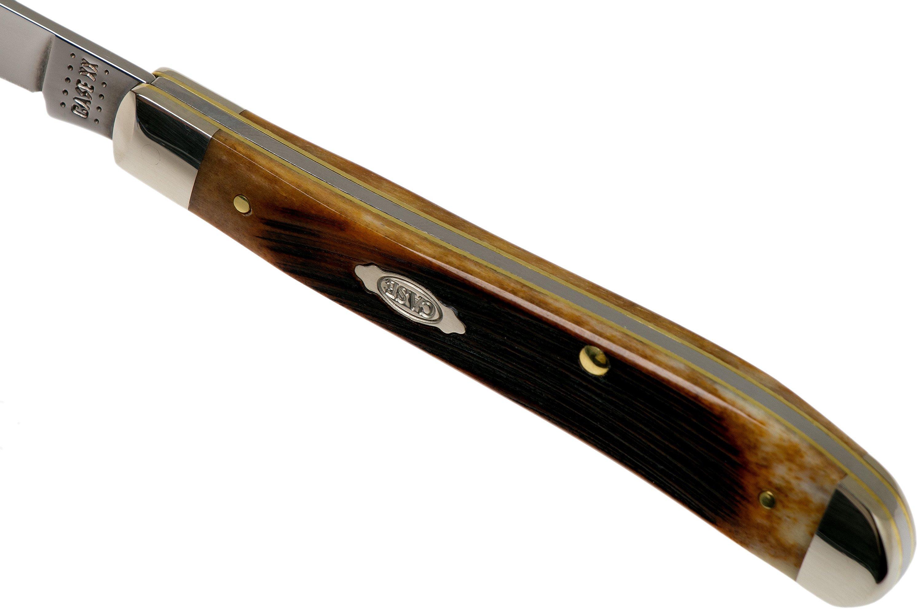 Case Slimline Trapper Dark Molasses Bone, Sawcut, 83146, 61048 SS ...