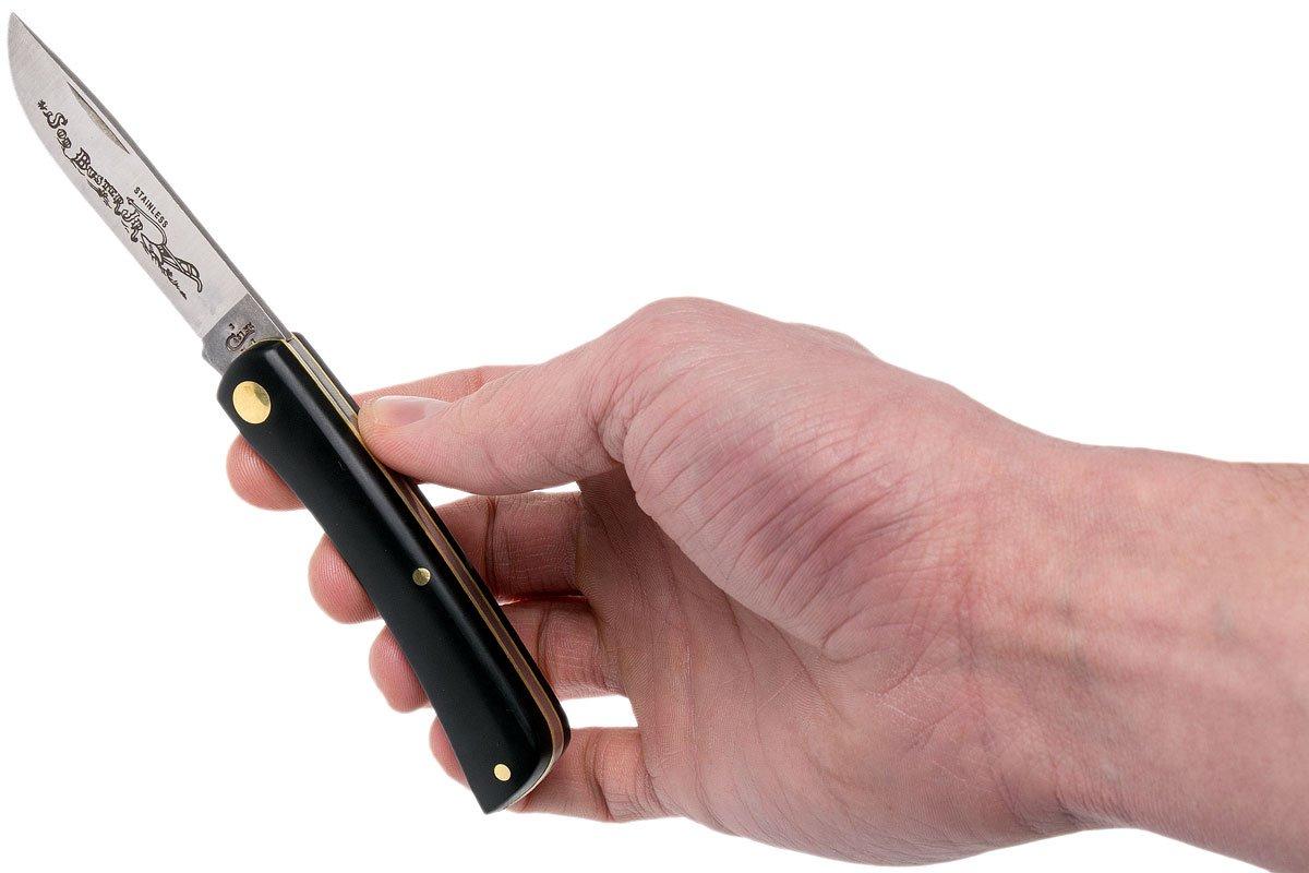 Case Sod Buster Jr. Jet Black Synthetic, 00095, 2137 SS pocket knife ...