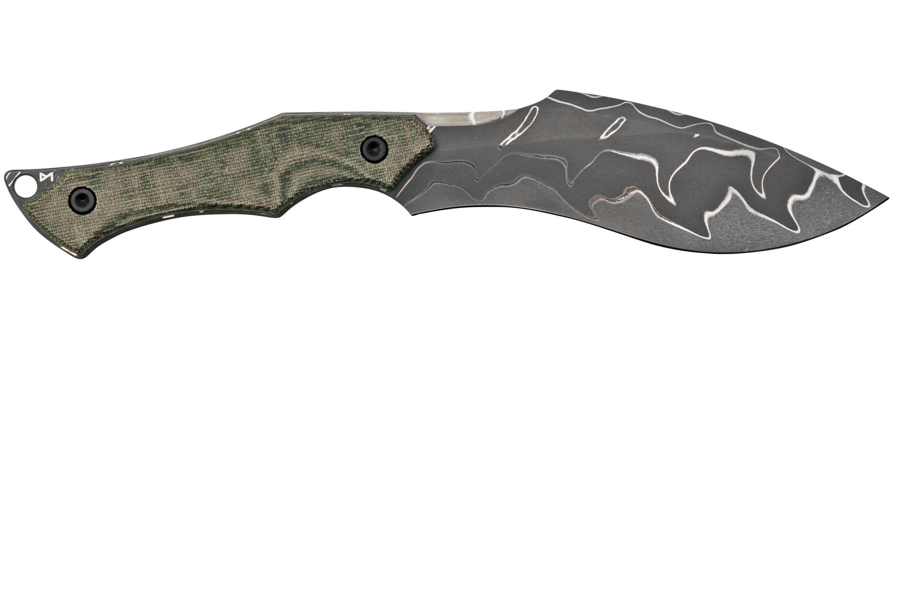 Civivi Vaquita II C047C-DS1 Black Micarta, Damascus, neck knife, Nate ...