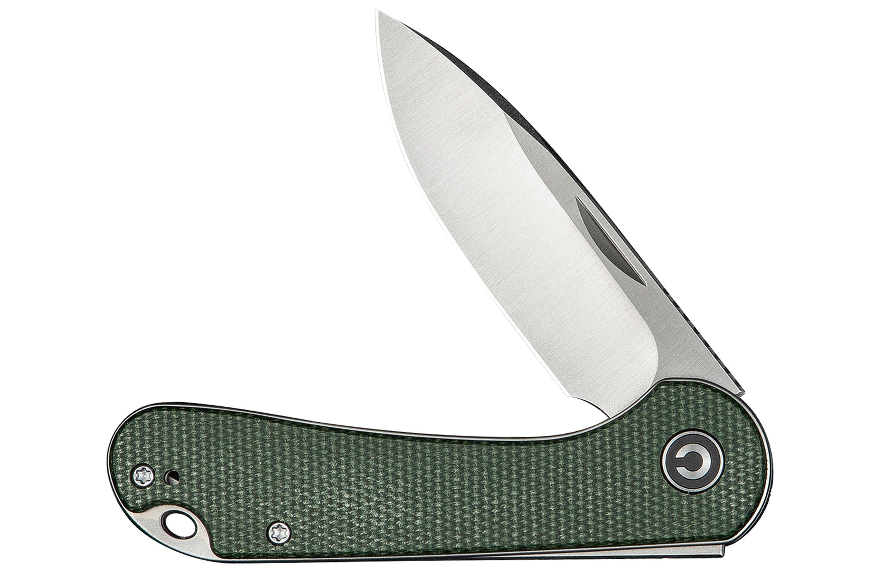 Civivi Elementum Slip Joint C18062AJ-2 Satin, Green Micarta, slipjoint ...