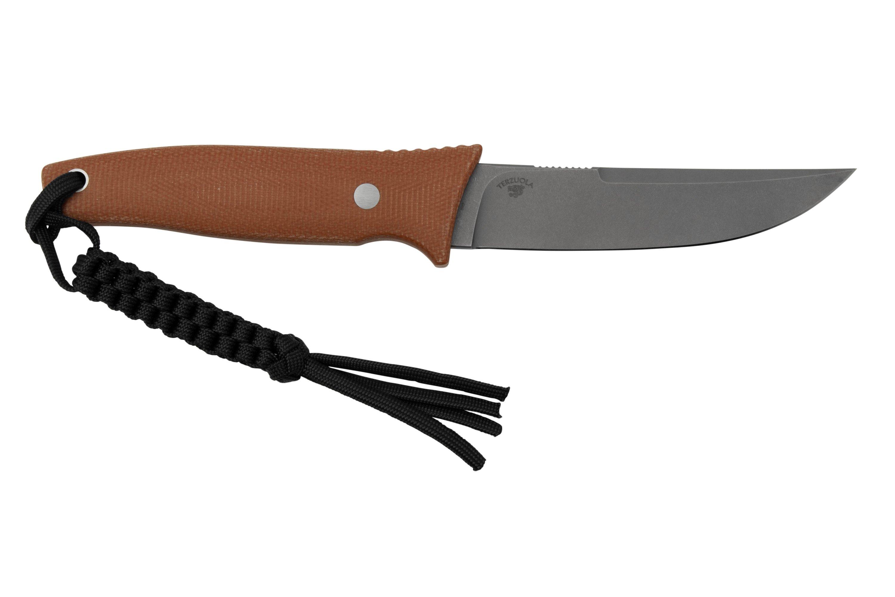 Civivi Tamashii C19046-5 Brown Canvas Micarta, Stonewashed feststehende ...