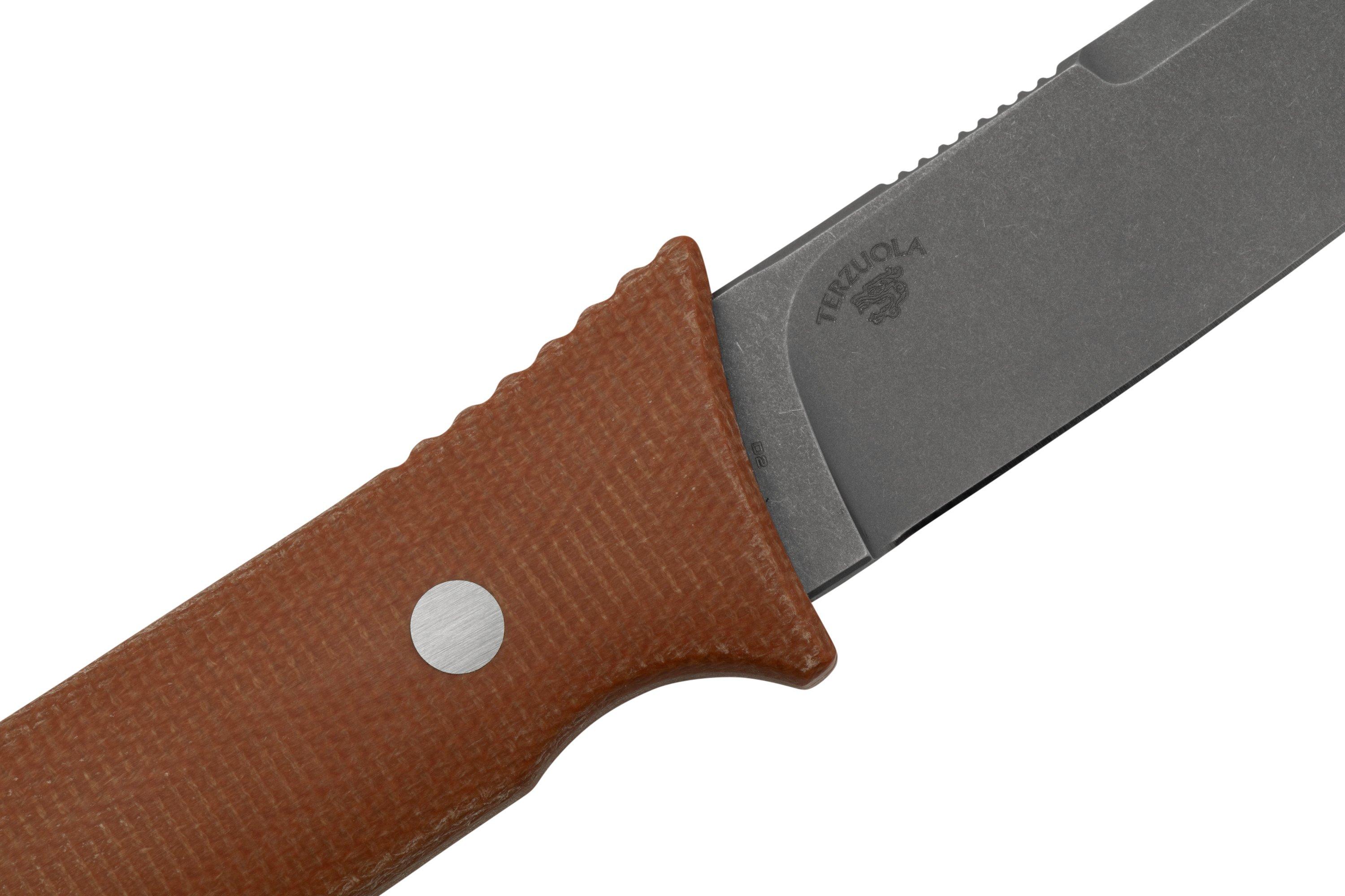 Civivi Tamashii C19046-5 Brown Canvas Micarta, Stonewashed feststehende ...