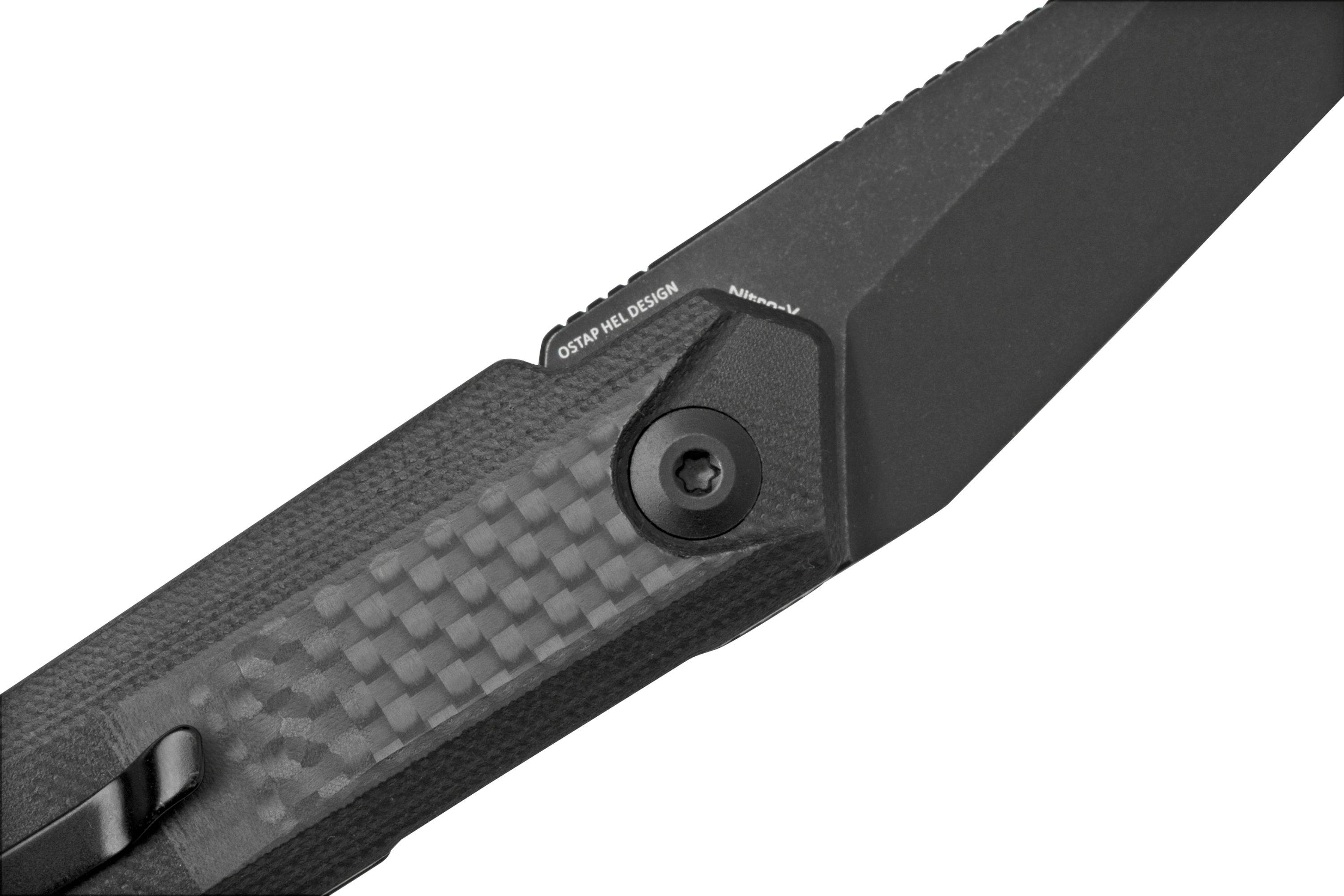 Civivi Ki-V Plus C20005B-3 Twill Carbon Fibre Overlay On Black G10 ...