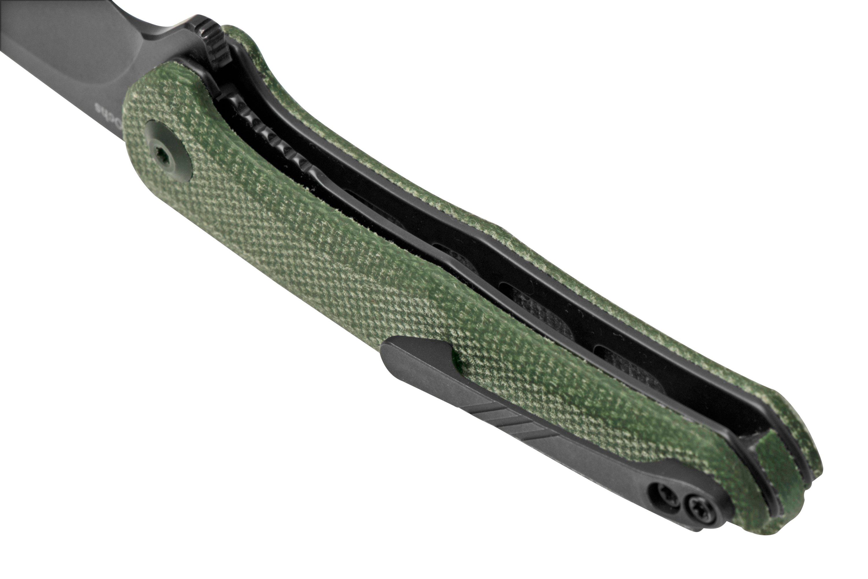 Civivi Mini Sandbar C20011-3 Blackwashed, Green Micarta pocket knife ...