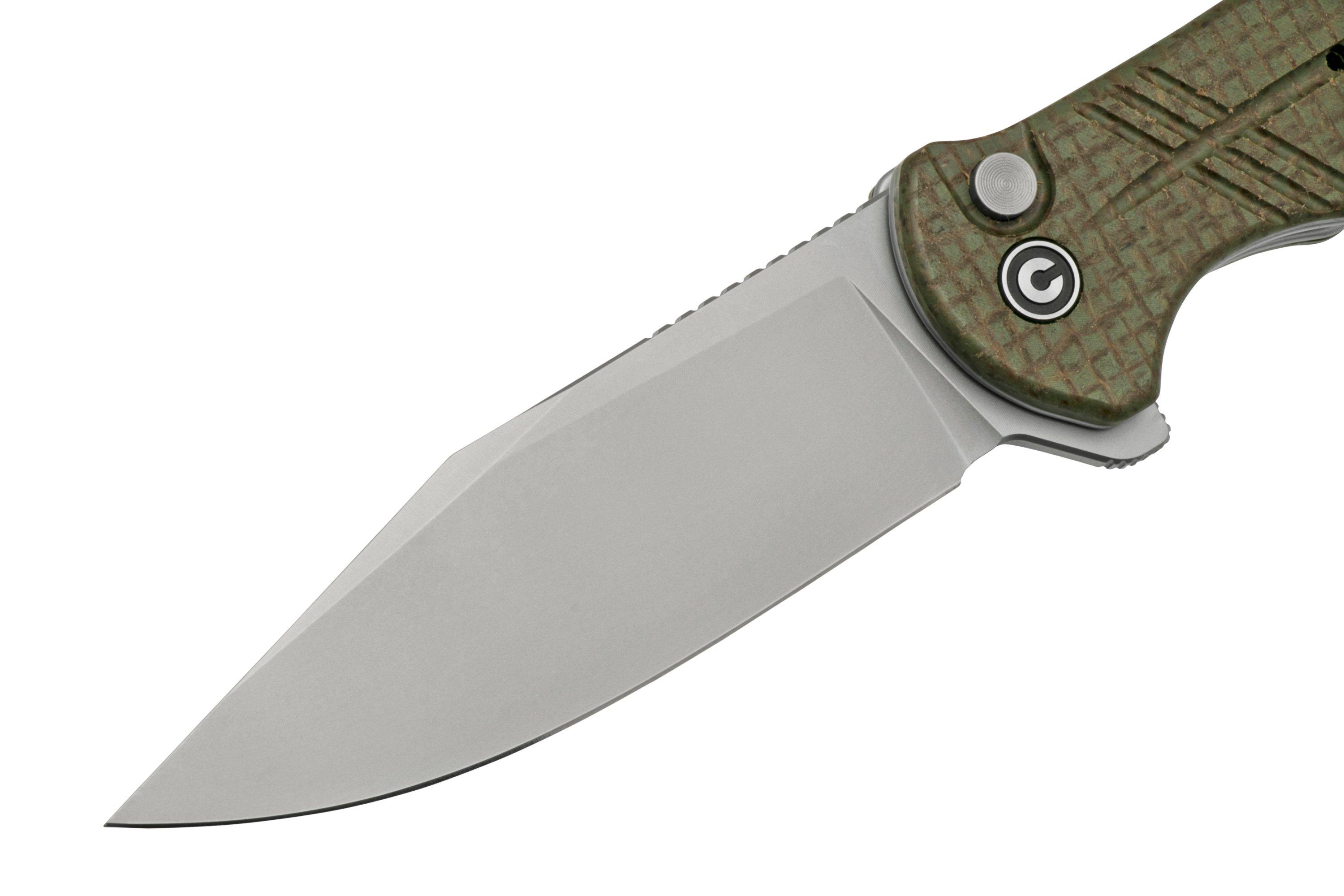 Civivi Cogent C20038D-5 Green Micarta Coarse, pocket knife ...