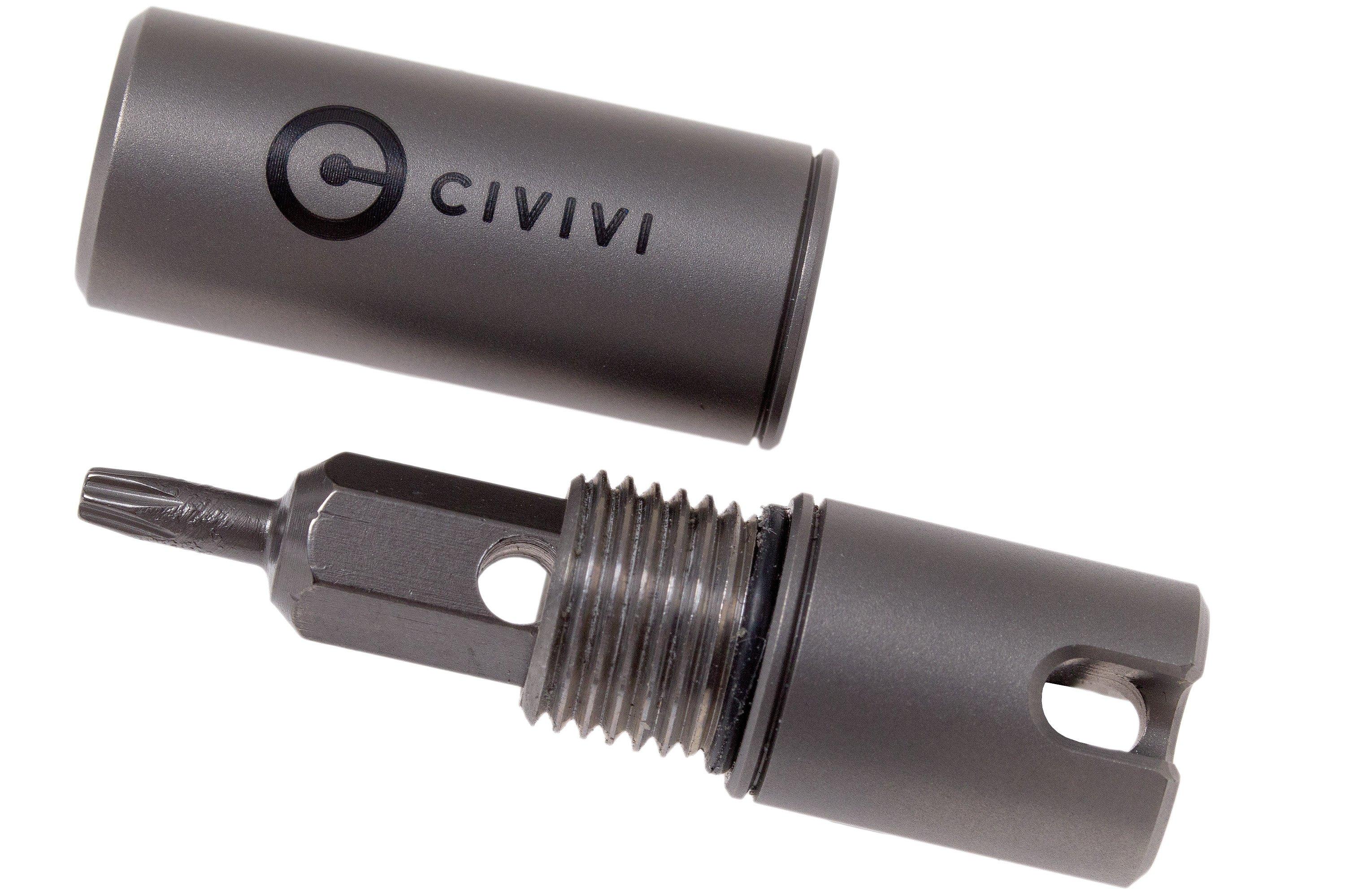 Civivi C20048-1 Key Bit Container Grey Titanium | Advantageously ...
