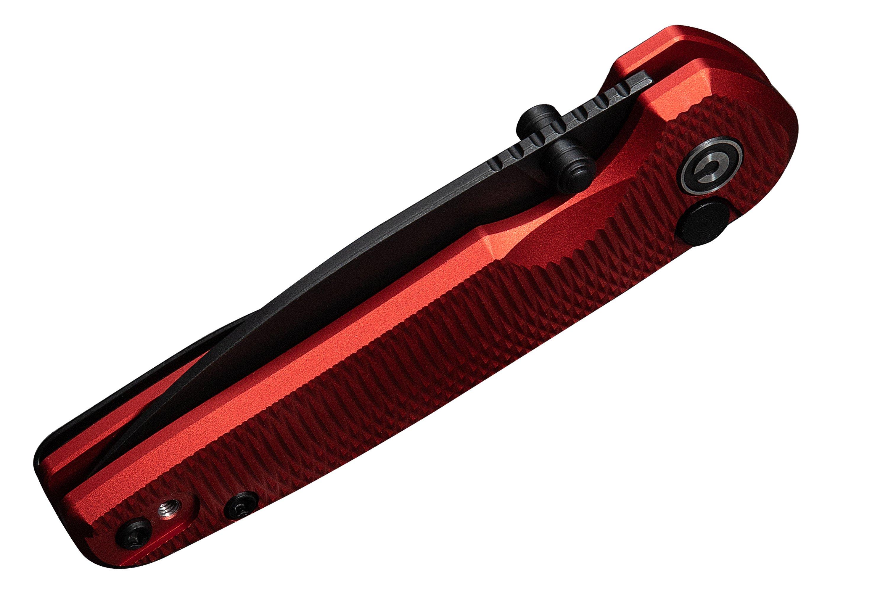 Civivi Mini Shakan C20052F-2 Blackwashed Nitro-V, Red Aluminium ...