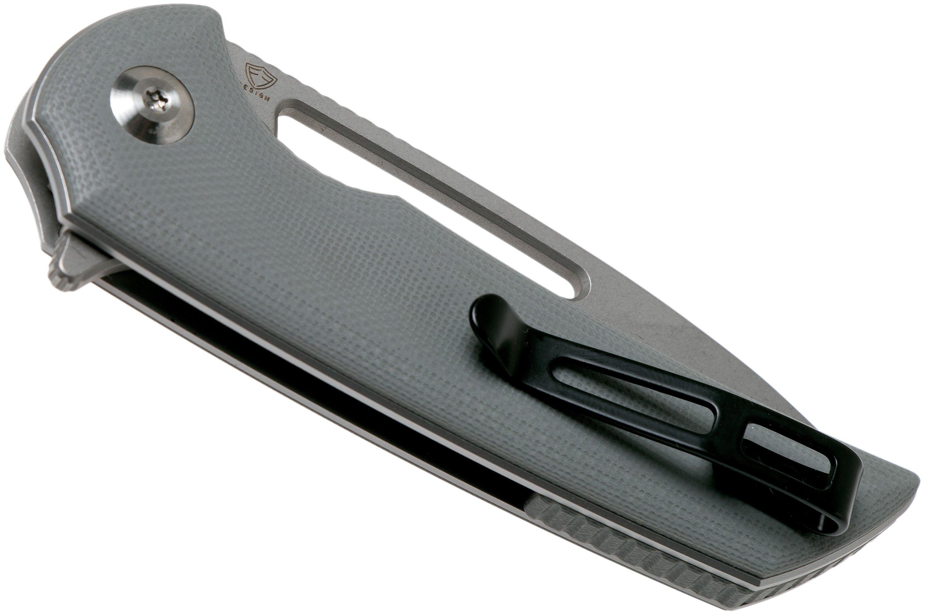 Civivi Odium C2010A Grey G10 pocket knife, Ferrum Forge design ...