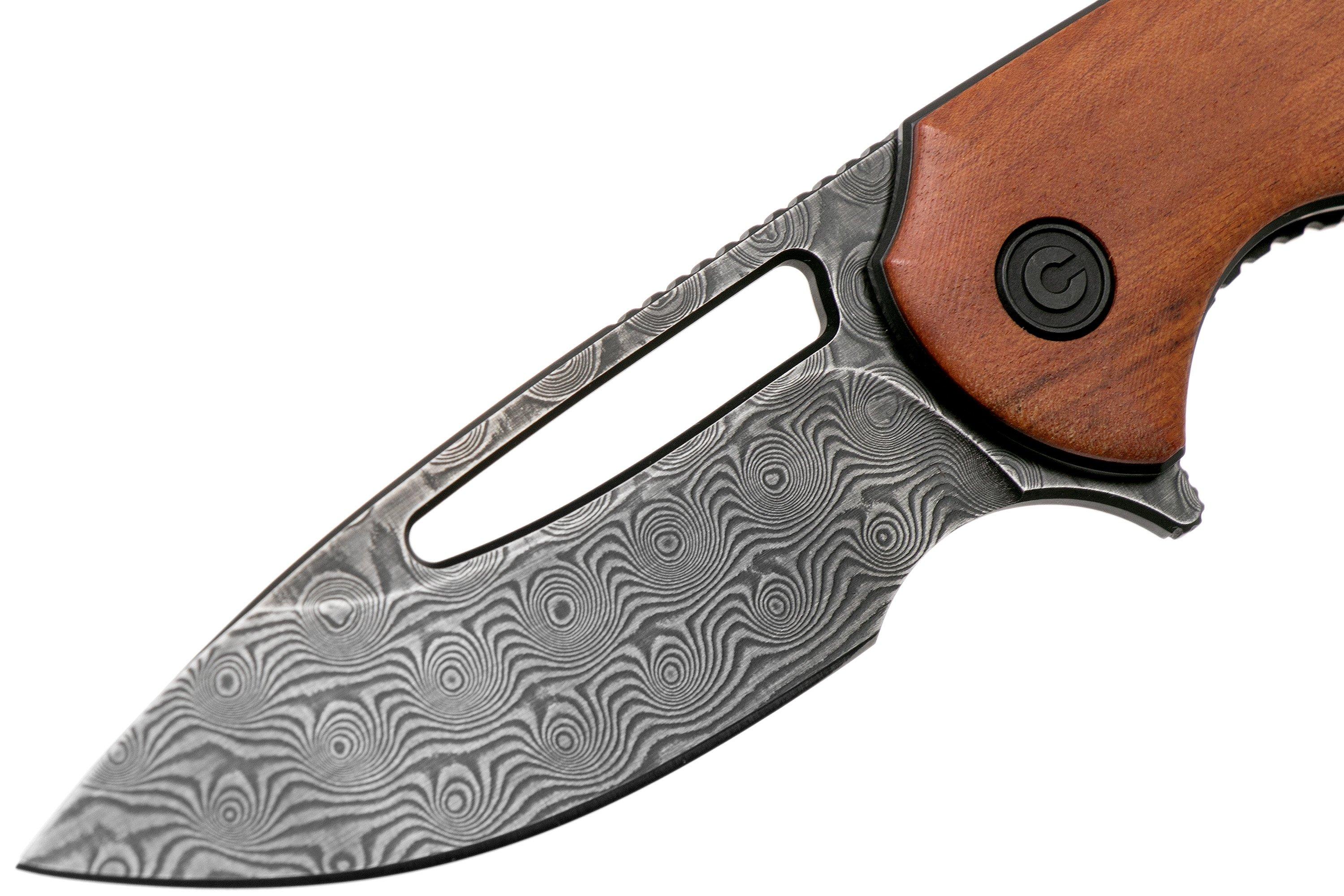 Civivi Odium C2010DS-1 Damascus, Cuibourtia Wood zakmes, Ferrum Forge ...