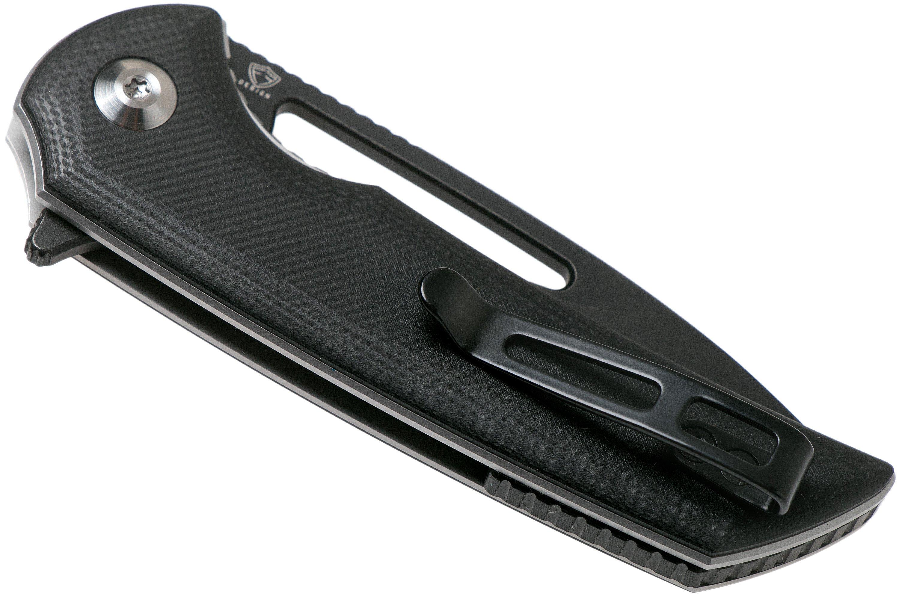 Civivi Odium C2010E Black-Black G10 pocket knife, Ferrum Forge design ...