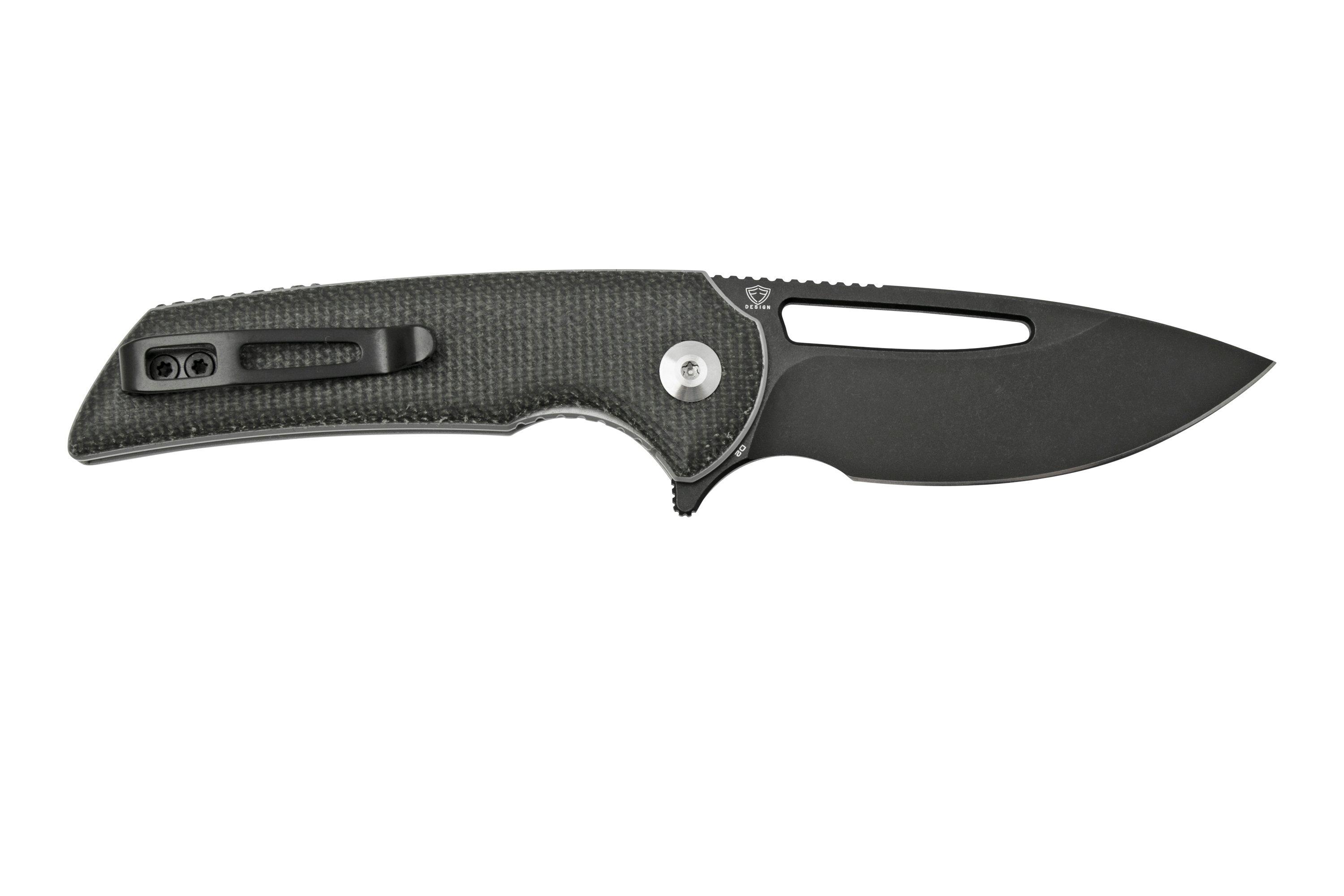 Civivi Odium C2010G Black, Dark Green Micarta pocket knife, Ferrum ...