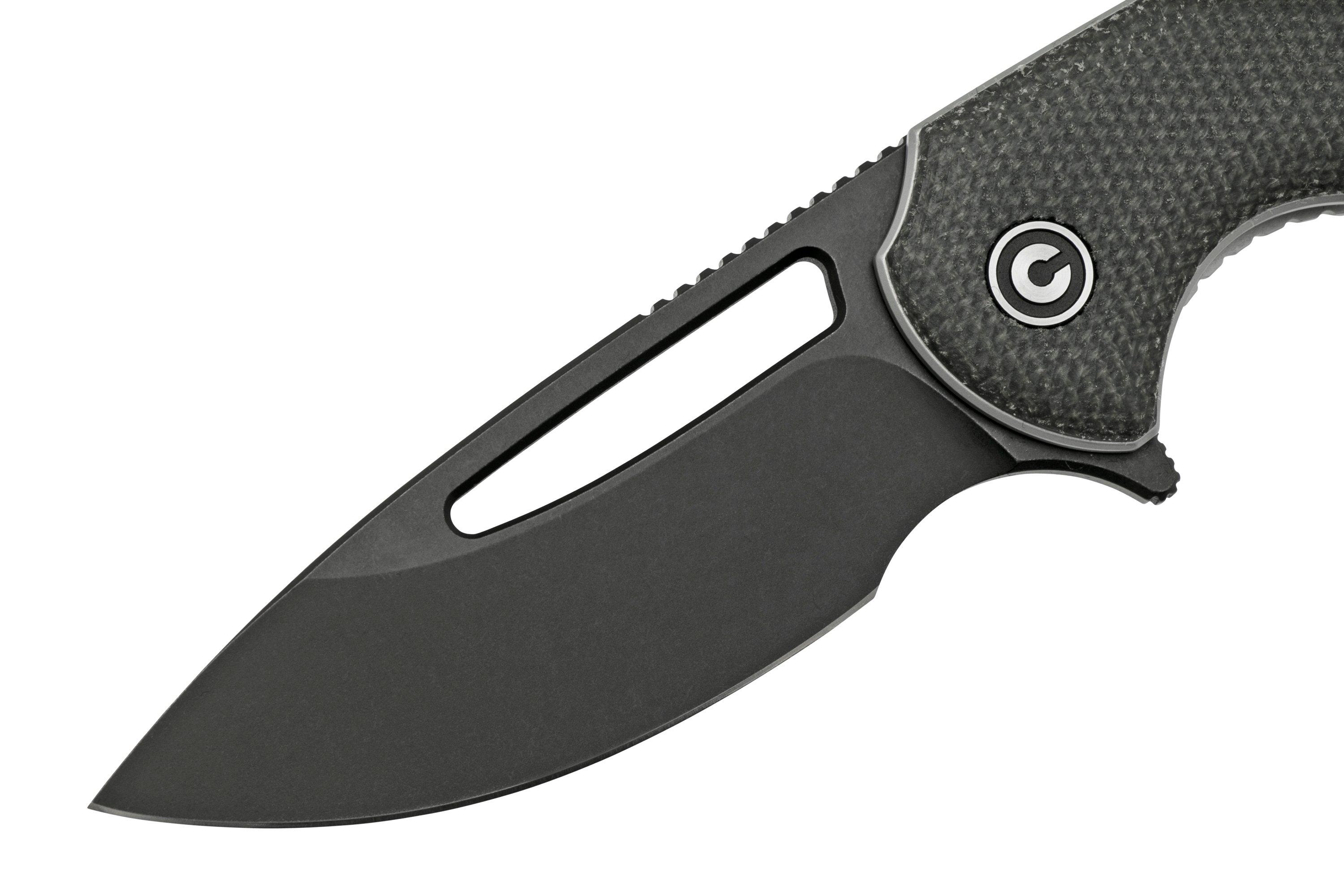 Civivi Odium C2010G Black, Dark Green Micarta pocket knife, Ferrum ...