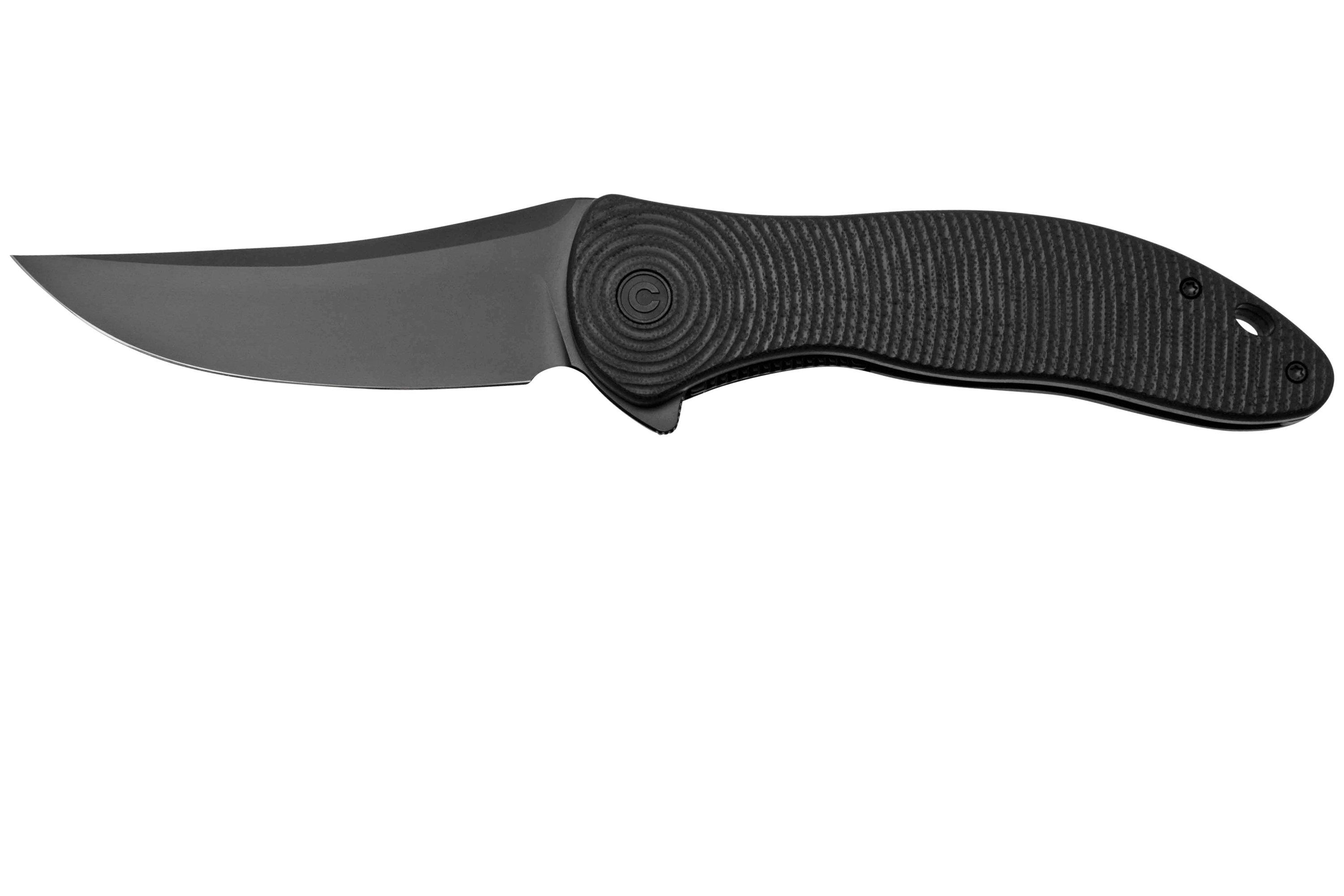 Civivi Synergy 4 C21018A-1 Black G10, Nitro-V Blade Black Trailing ...