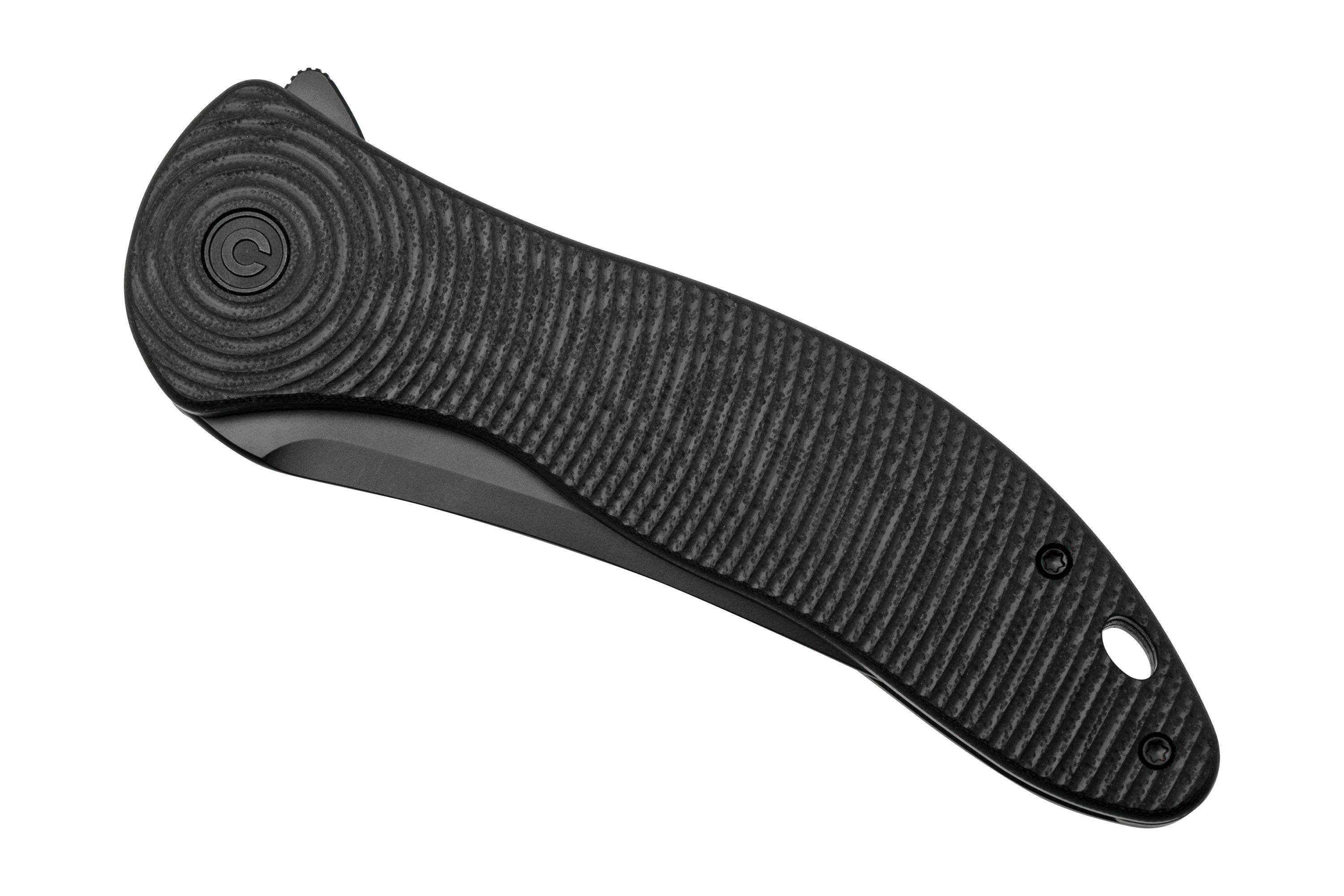 Civivi Synergy 4 C21018A-1 Black G10, Nitro-V Blade Black Trailing ...