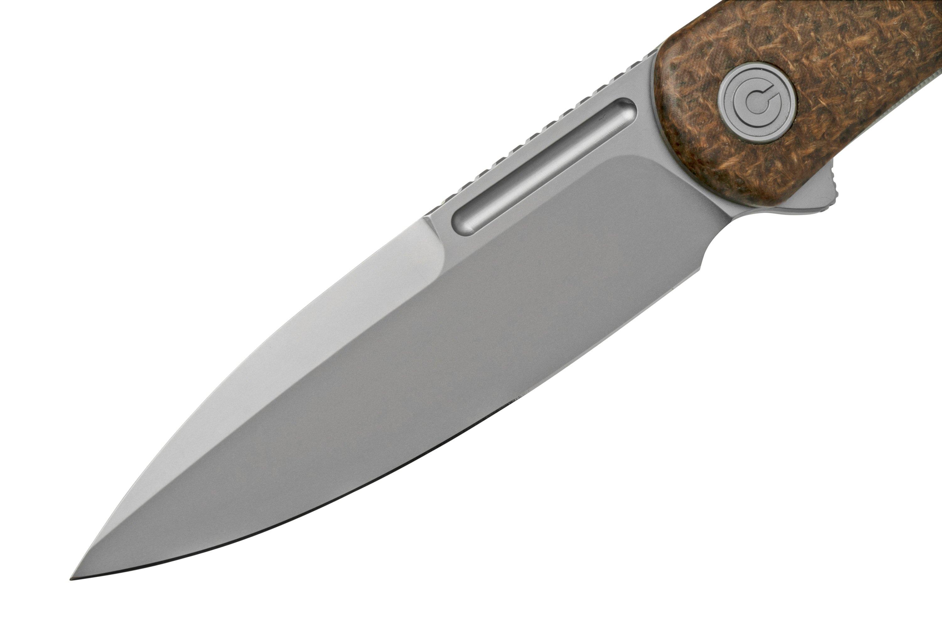 Civivi Cetos C21025B-1 Brown Micarta Coarse, pocket knife ...