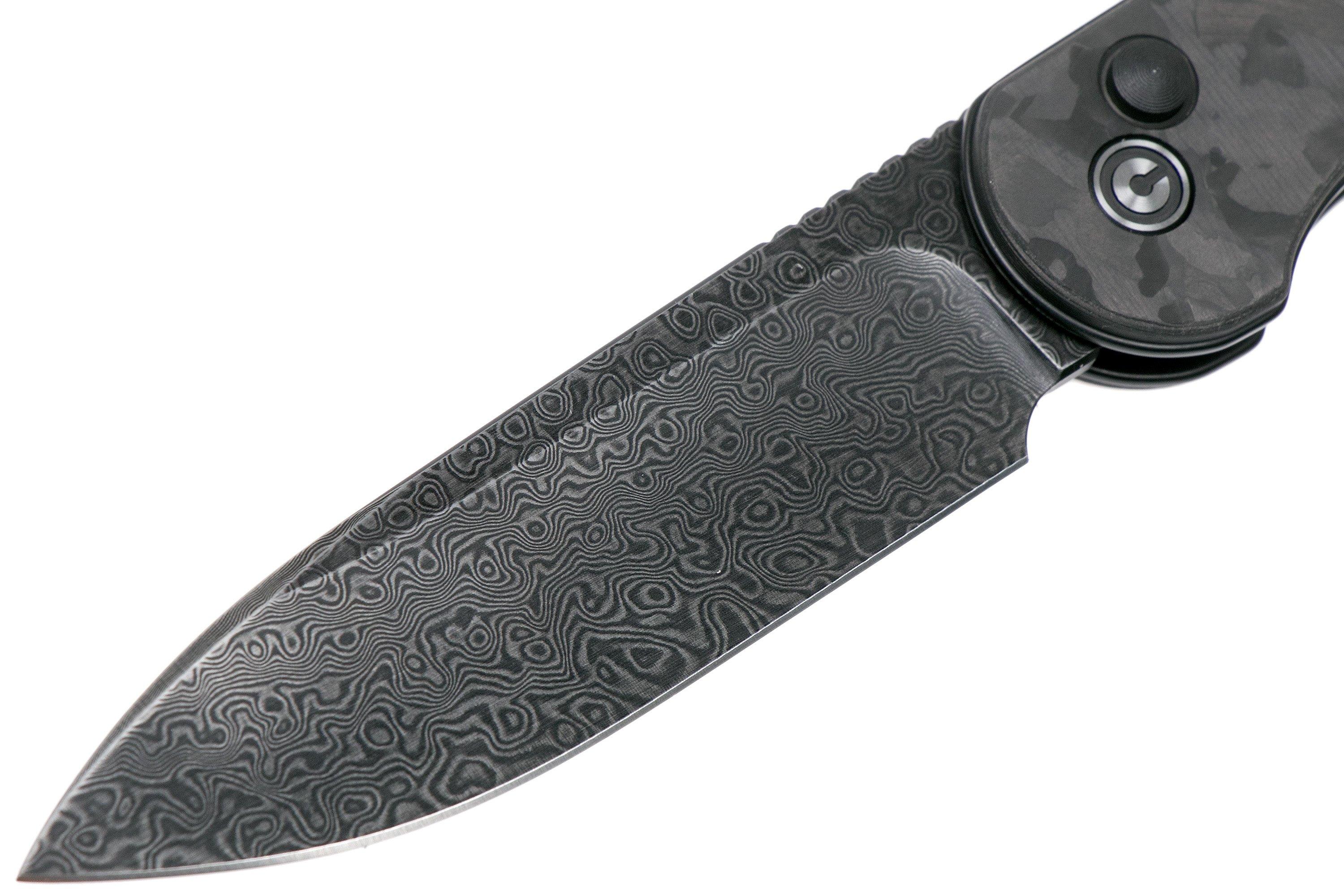 Civivi Elementum Button Lock C2103DS-3 Damascus, Marble Carbon fibre ...
