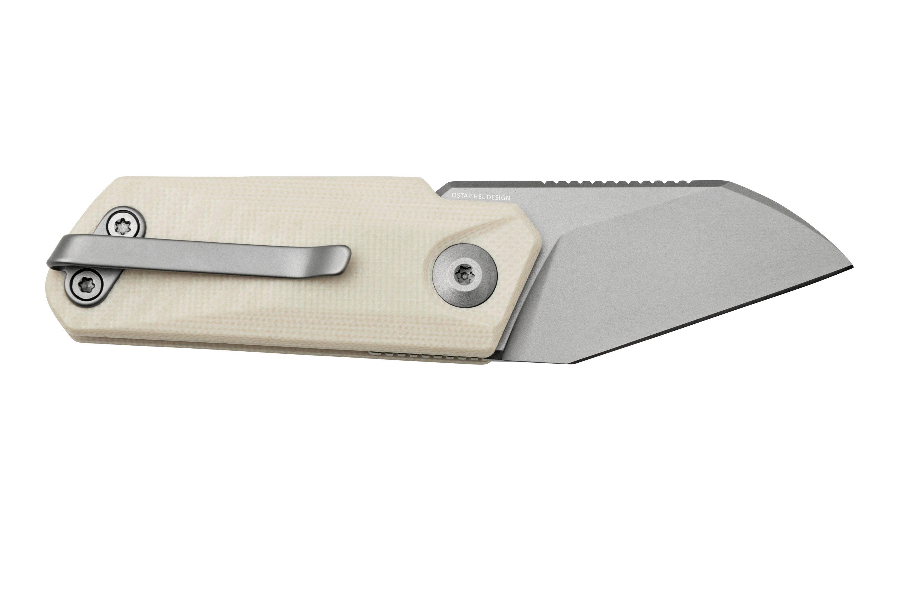 Civivi Ki-V C2108C Ivory G10 pocket knife, Ostap Hel design ...