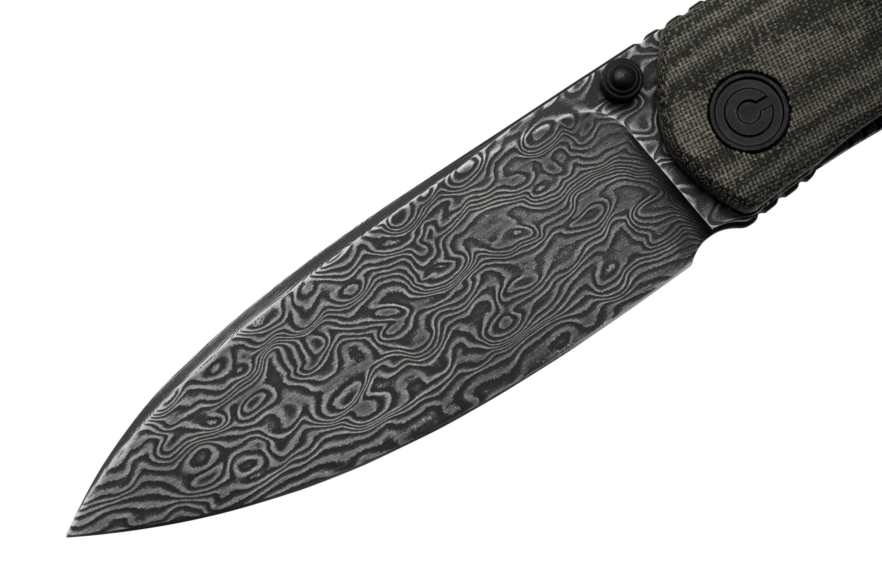 Civivi Sokoke C22007-DS1, Black Micarta, Damascus zakmes, Ray Laconico ...