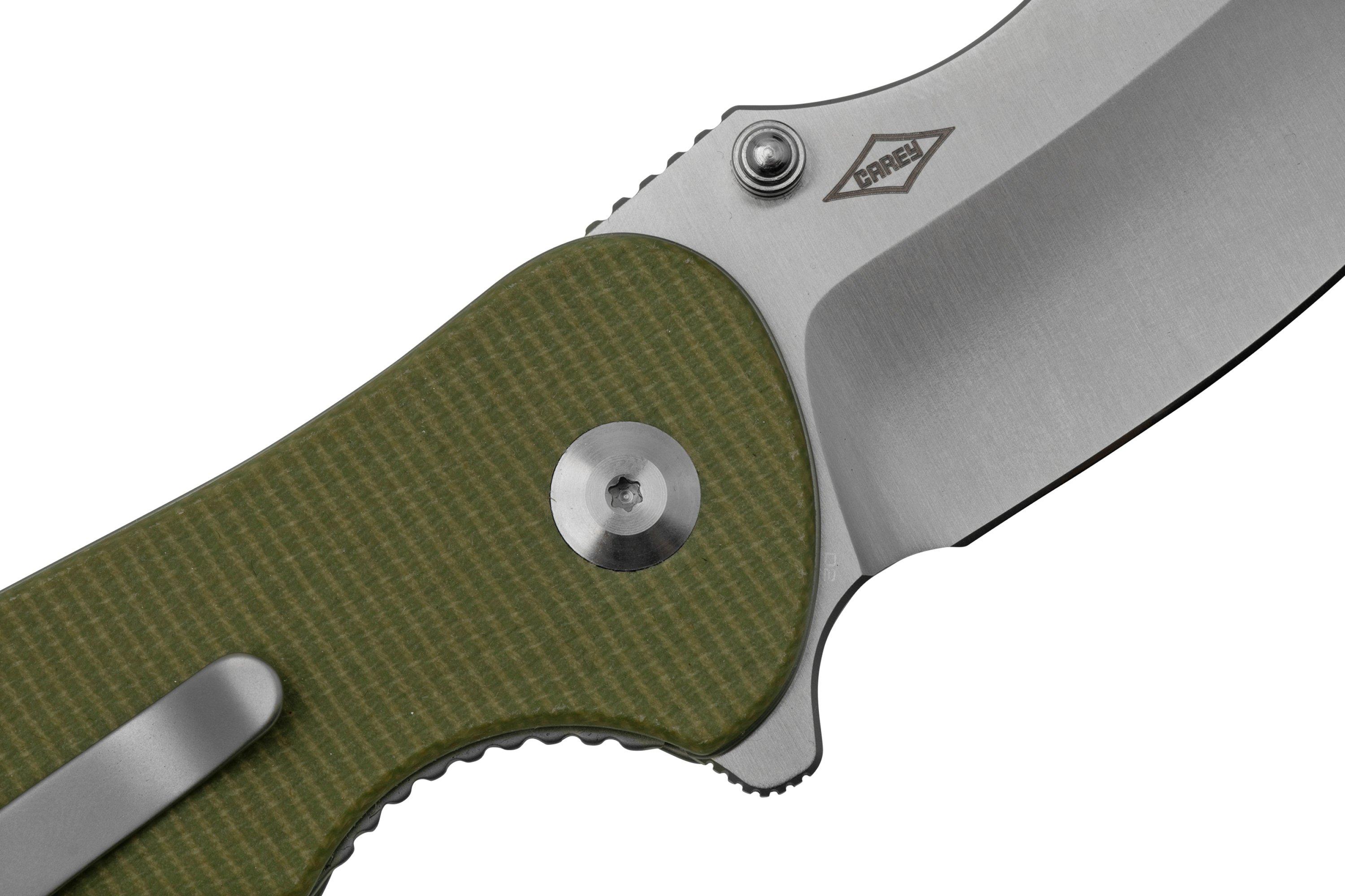 Civivi Gordo C22018C-2 OD Green Micarta, D2 Satin pocket knife, Peter ...