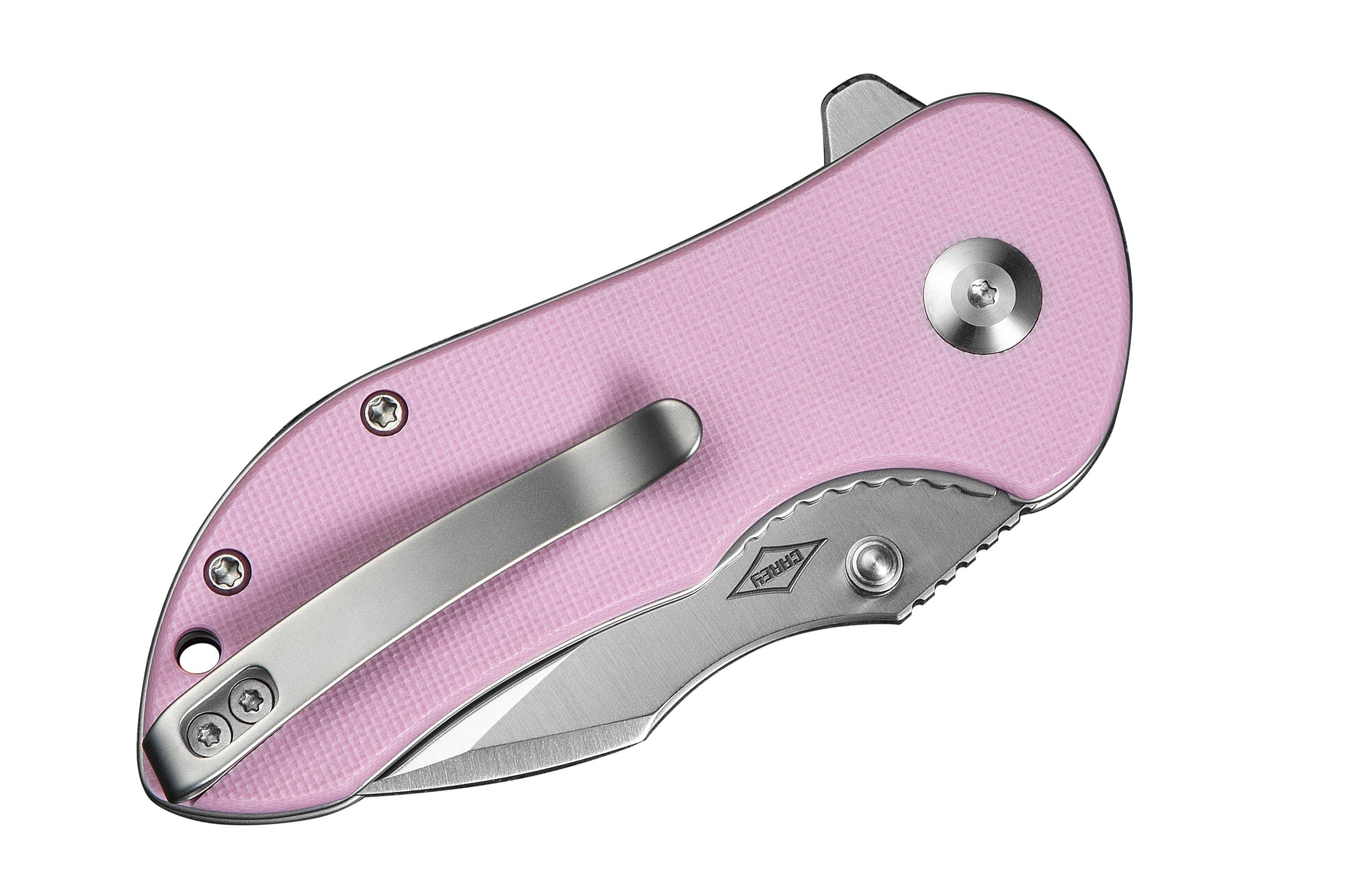 Civivi Gordo C22018C-4, Satin D2, Pink G10, pocket knife, Peter Carey ...