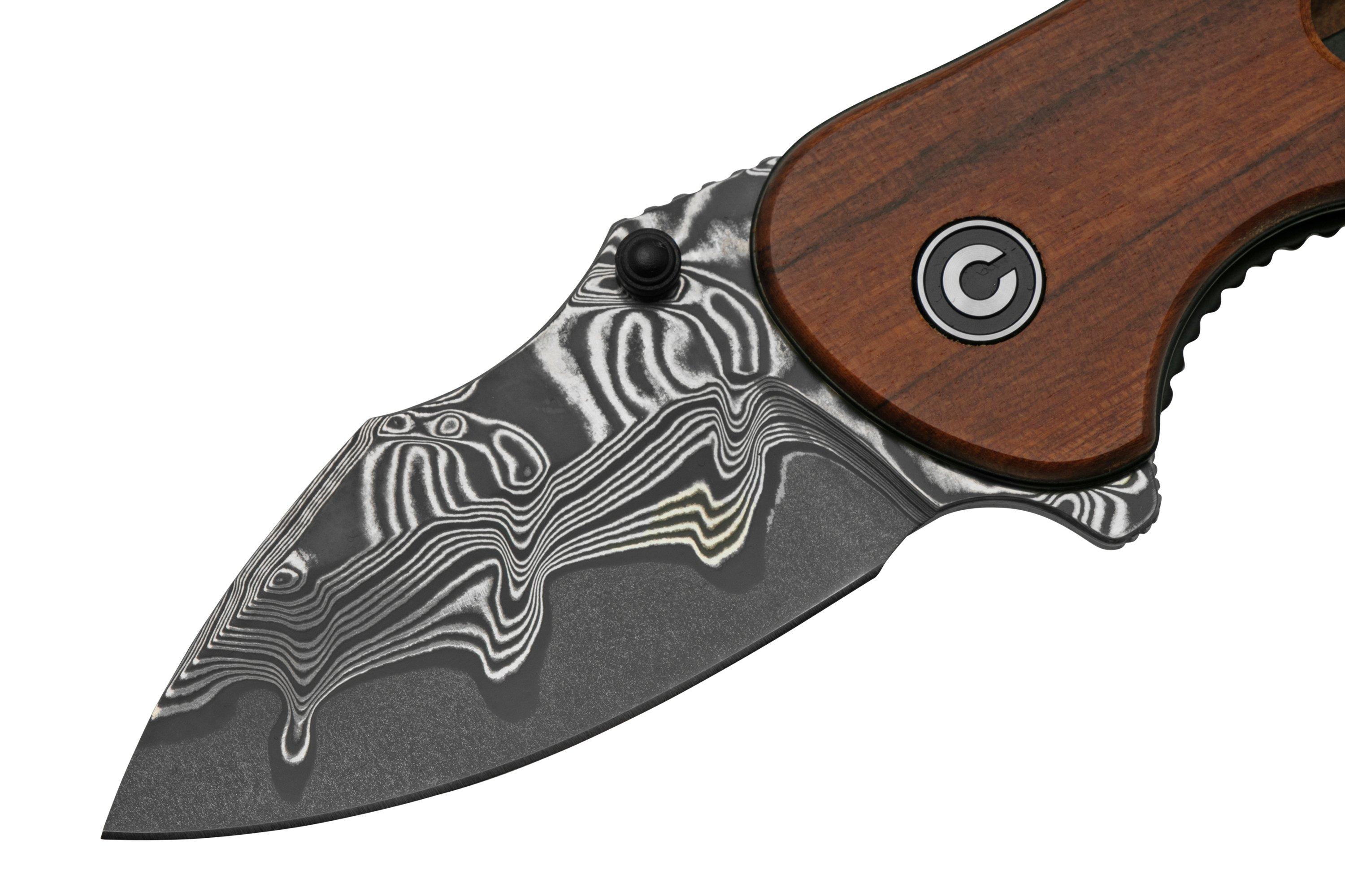 Civivi Gordo C22018C-DS1 Cuibourtia Wood, Damascus navalha, Peter Carey ...