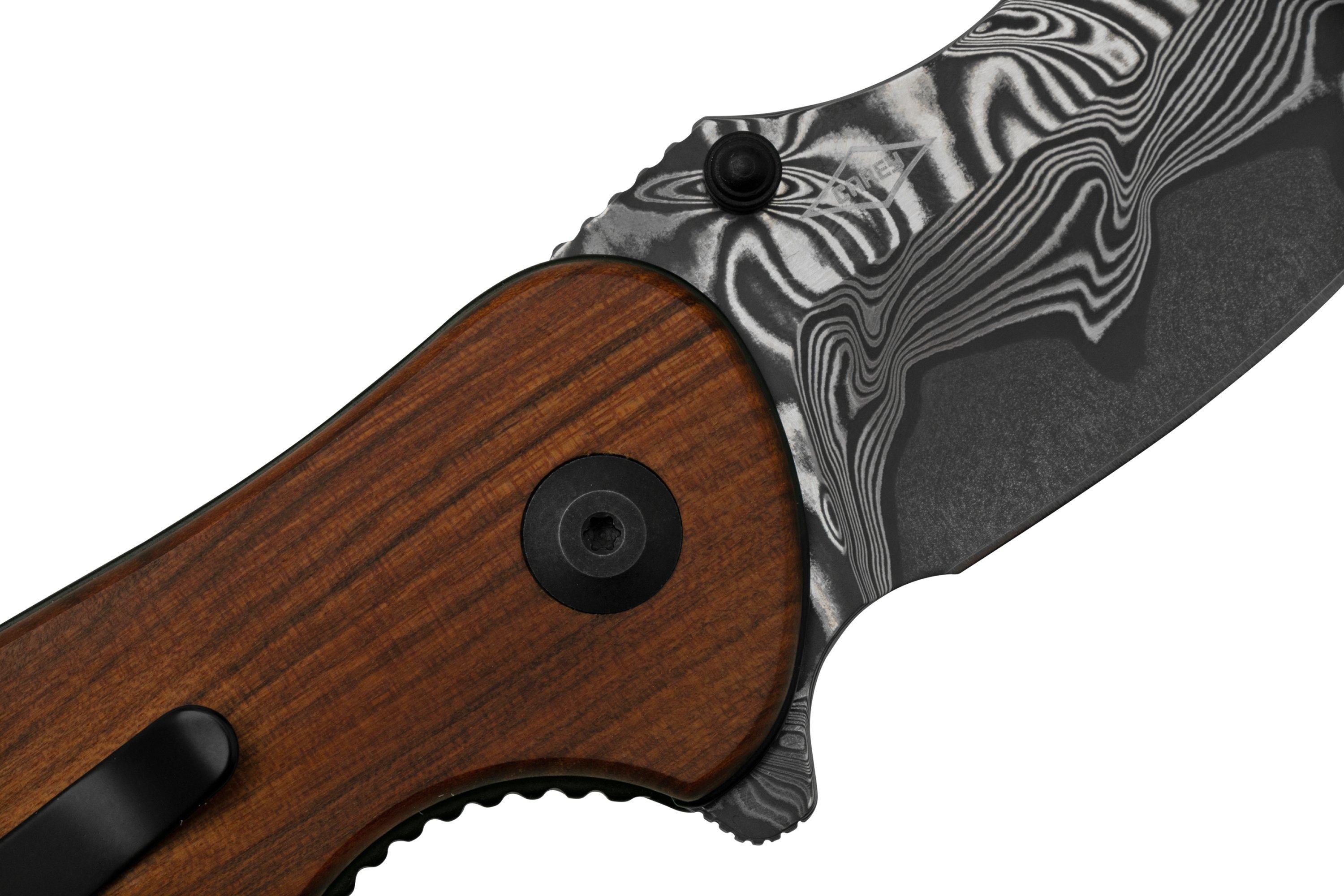 Civivi Gordo C22018C-DS1 Cuibourtia Wood, Damascus navalha, Peter Carey ...