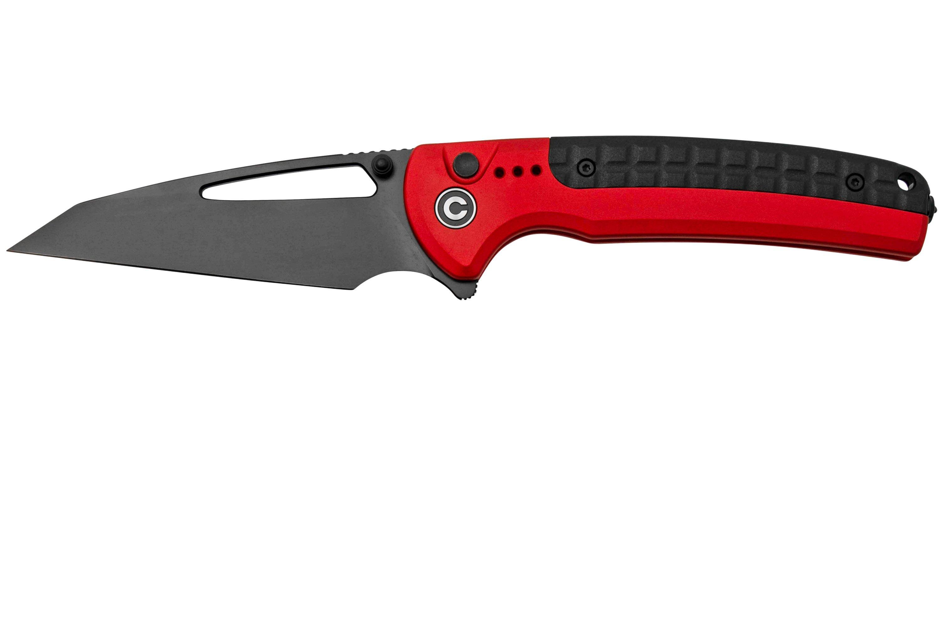 Civivi Sentinel Strike C22025B-1 Red Aluminium, Black FRN, pocket knife ...