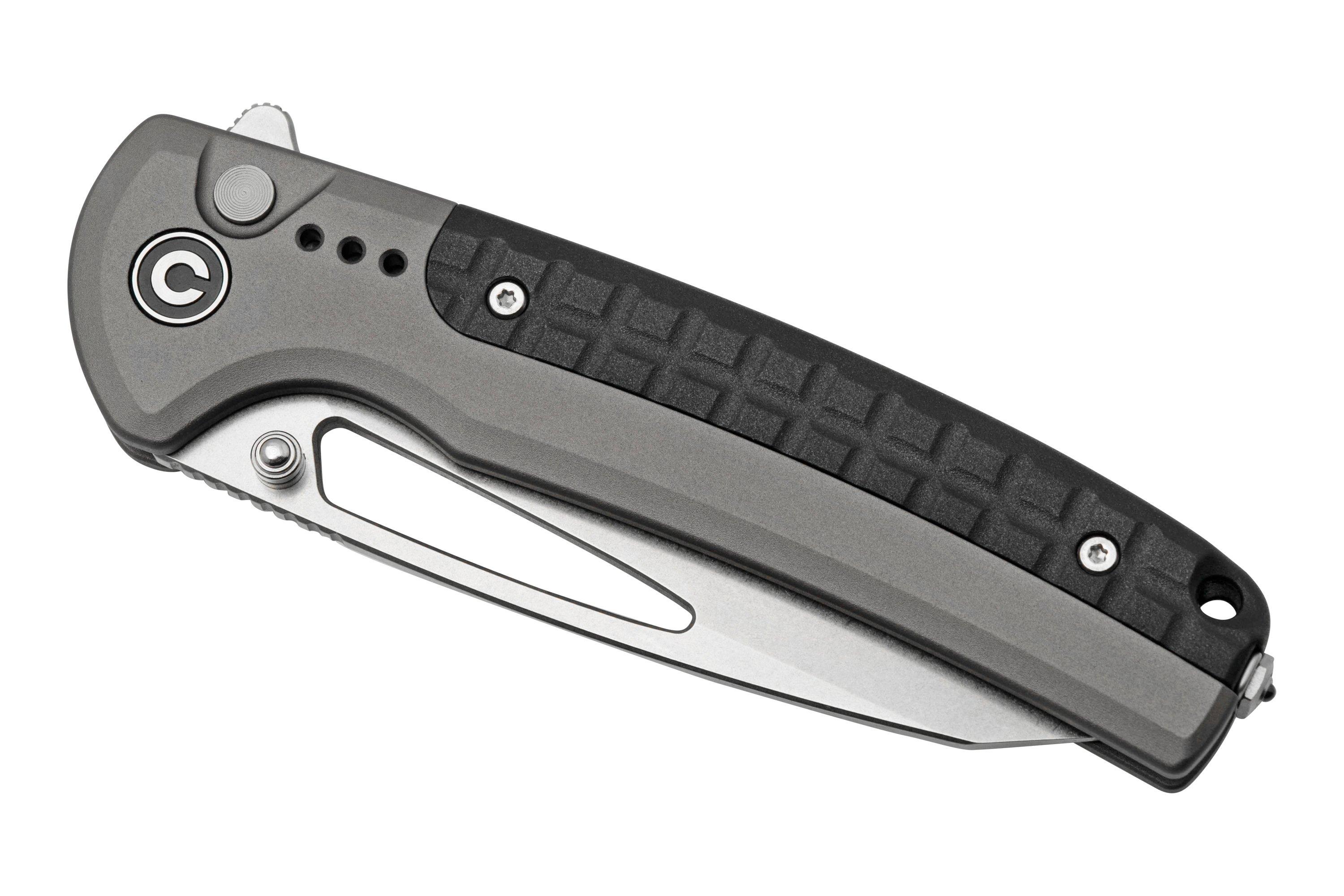 Civivi Sentinel Strike C22025B-2 Grey Aluminium Black FRN, pocket knife ...