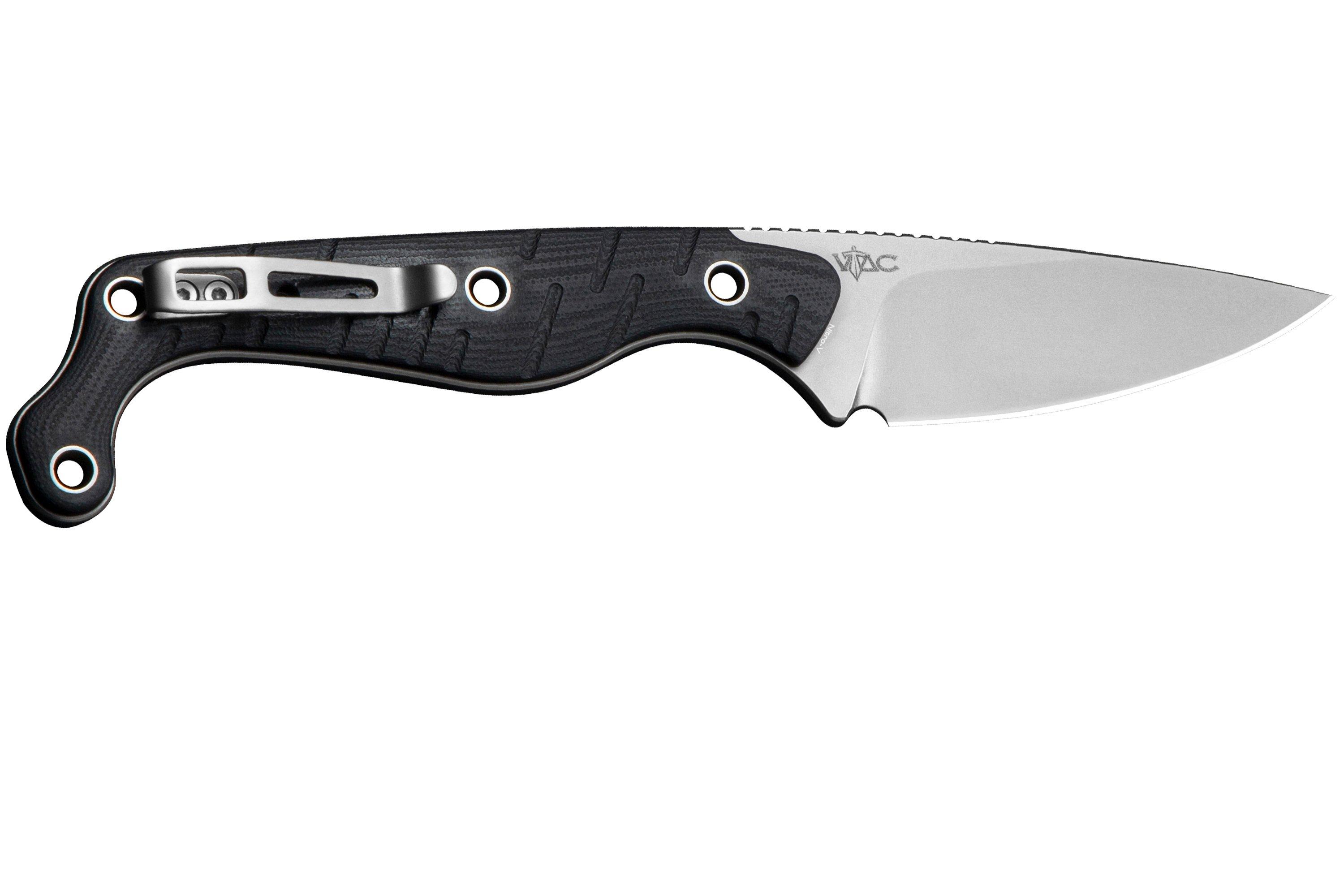 Civivi SŌKN C22027-1 Stonewashed Nitro-V, Black G10, fixed knife, Kyle ...