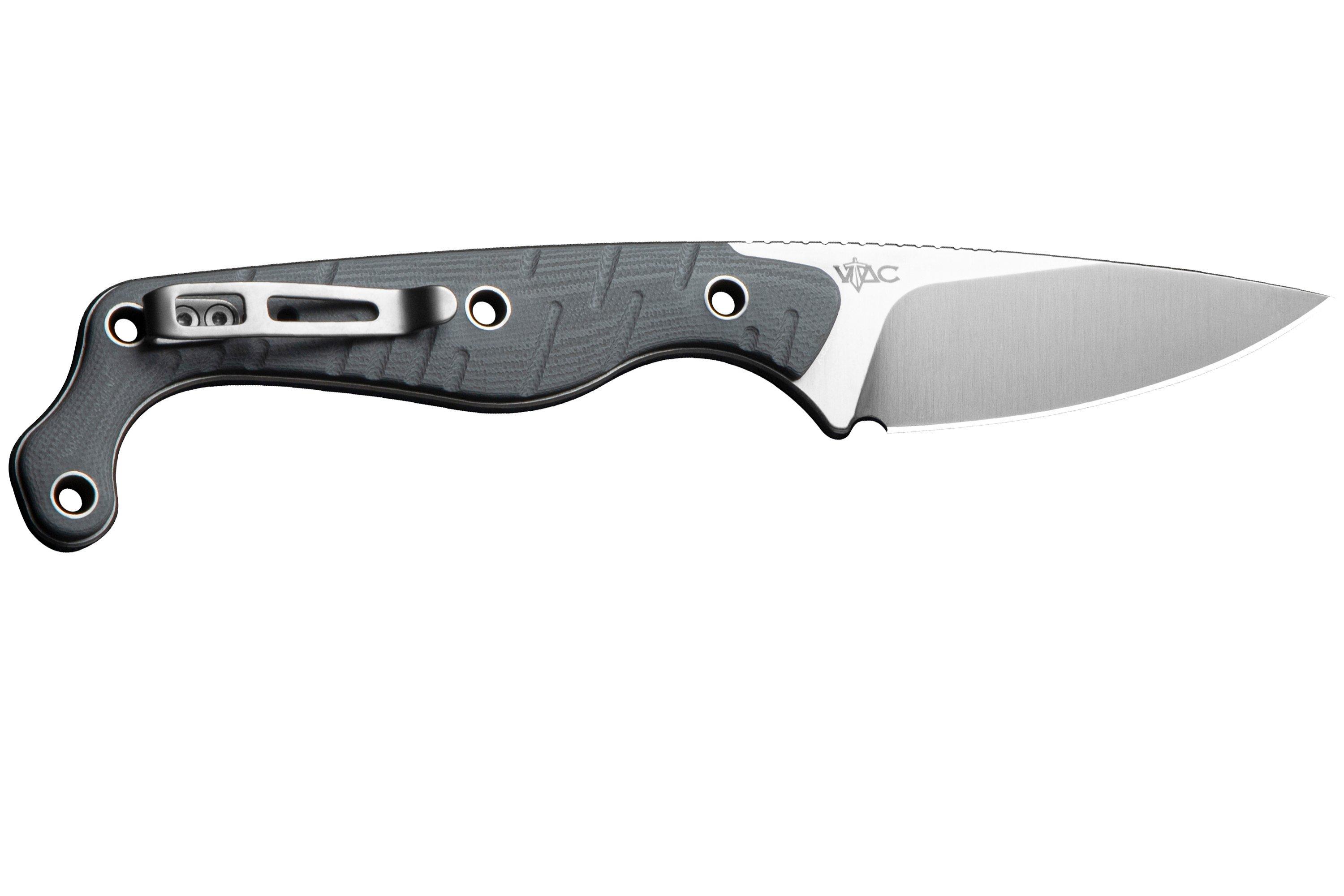 Civivi SŌKN C22027-2 Satin Nitro-V, Gray G10, fixed knife, Kyle Lamb ...