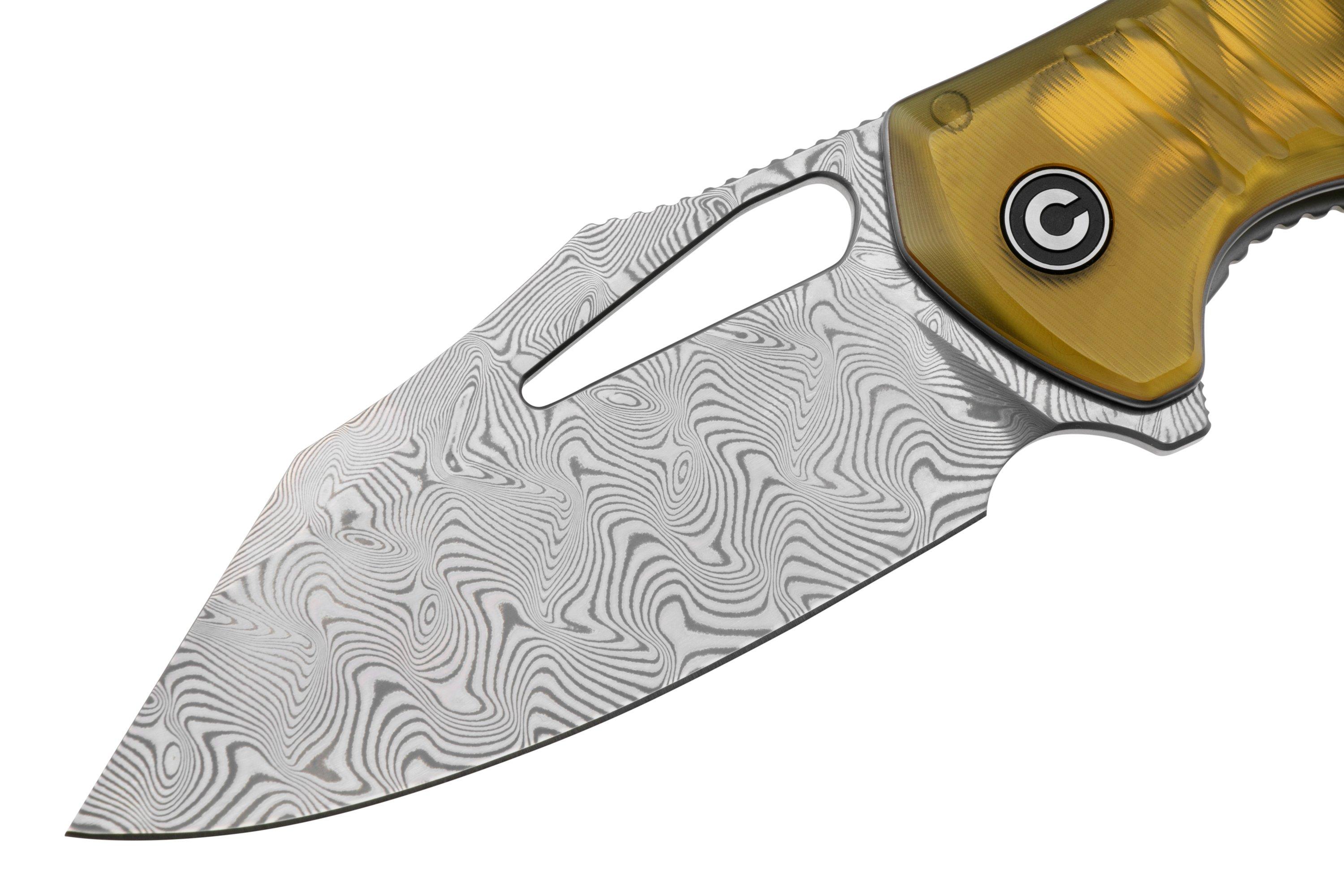 Civivi BullTusk C23017-DS1 Damascus, Polished Ultem, pocket knife ...