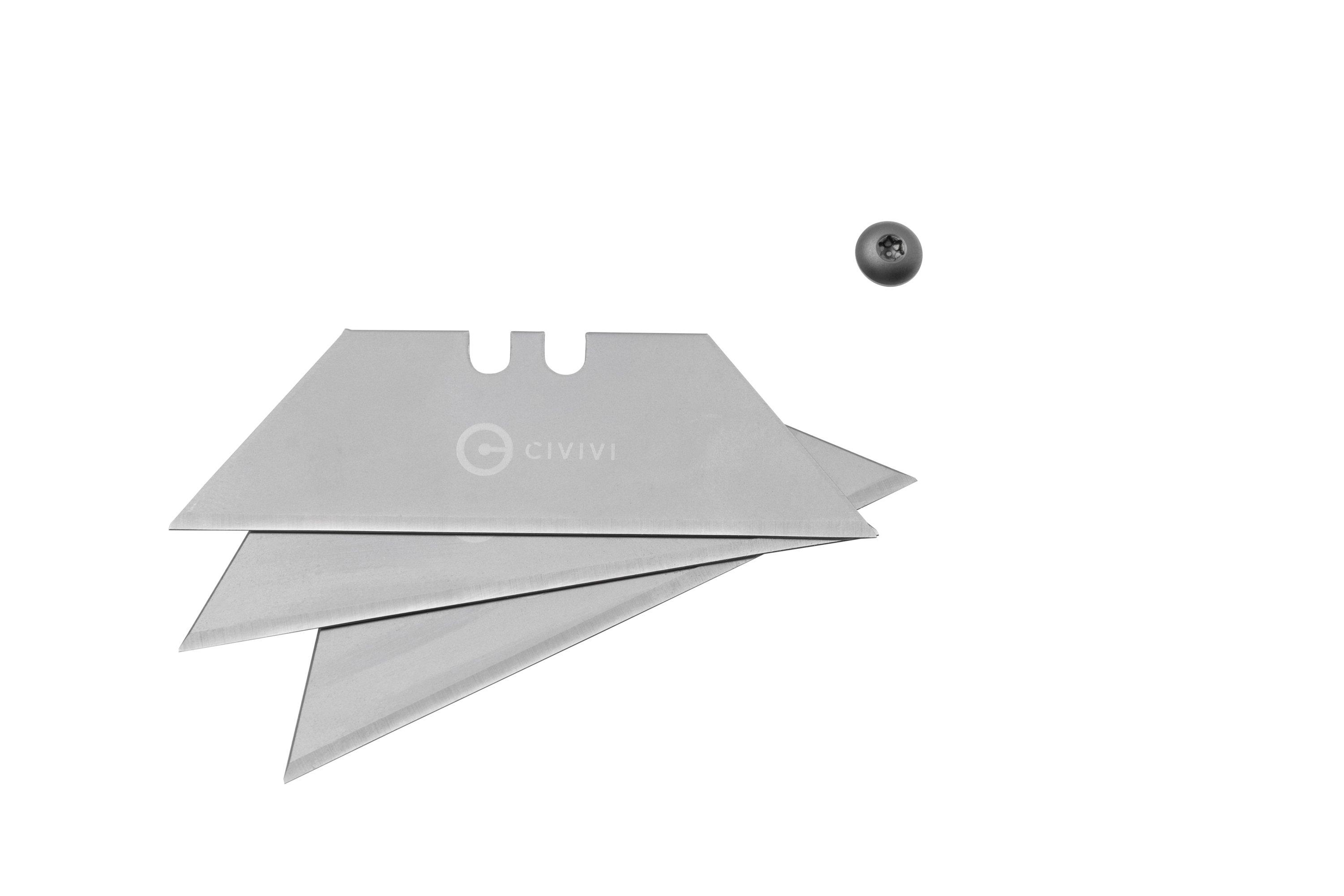 Civivi Elementum Utility C23039B-1 Black Aluminum, Stonewashed Blade ...