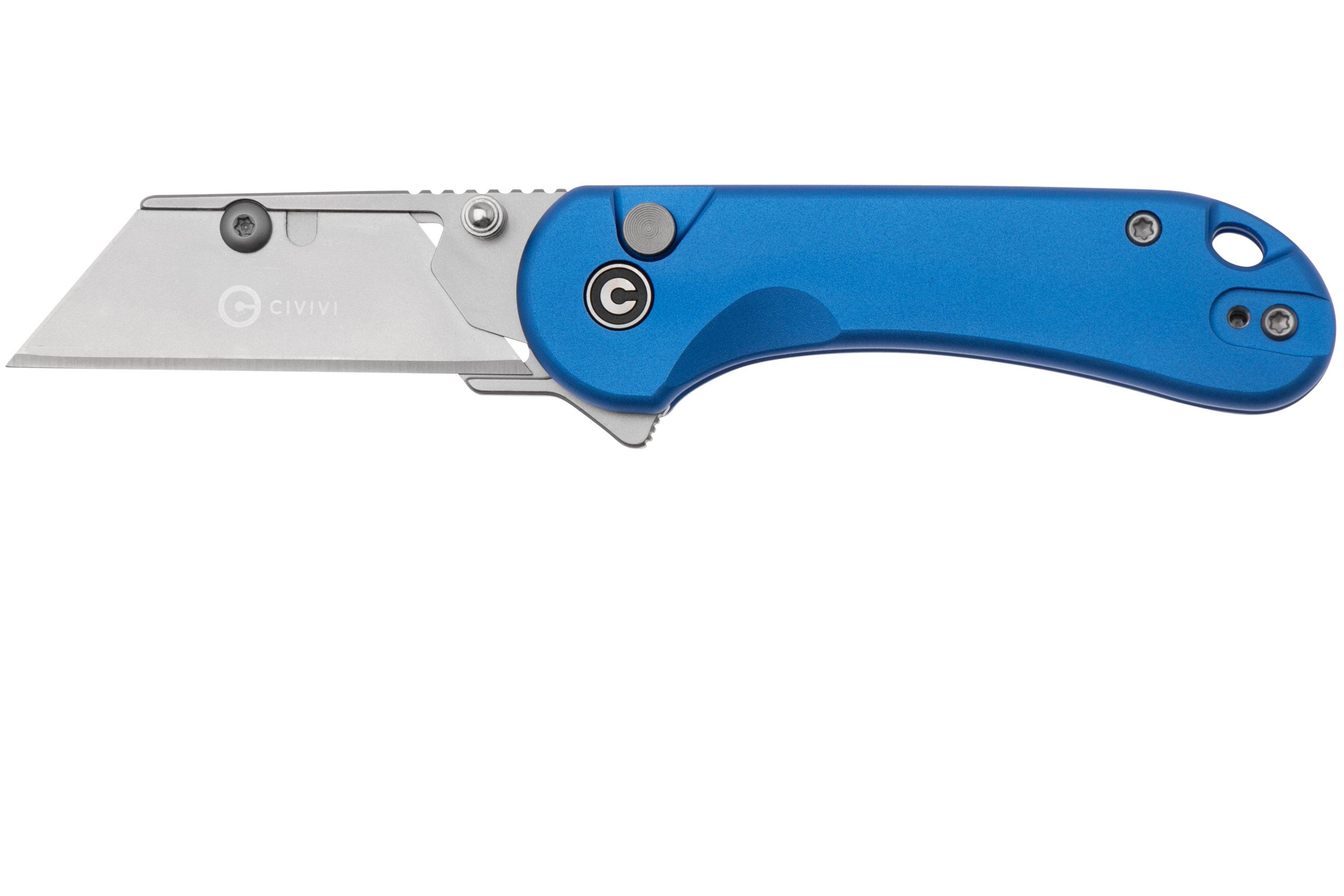 Civivi Elementum Utility C23039B-2 Blue Aluminum, Stonewashed Blade ...
