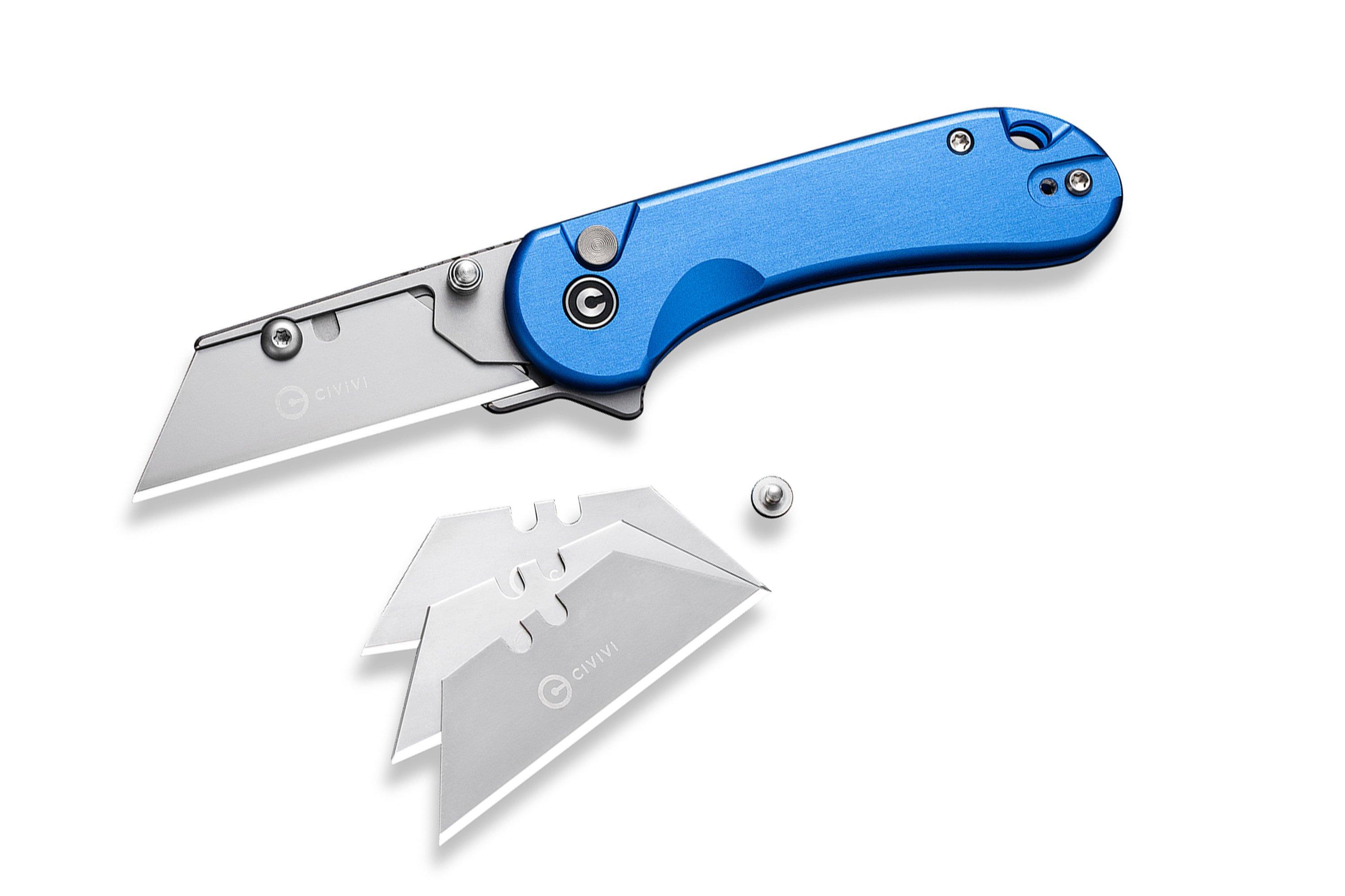Civivi Elementum Utility C23039B-2 Blue Aluminum, Stonewashed Blade ...