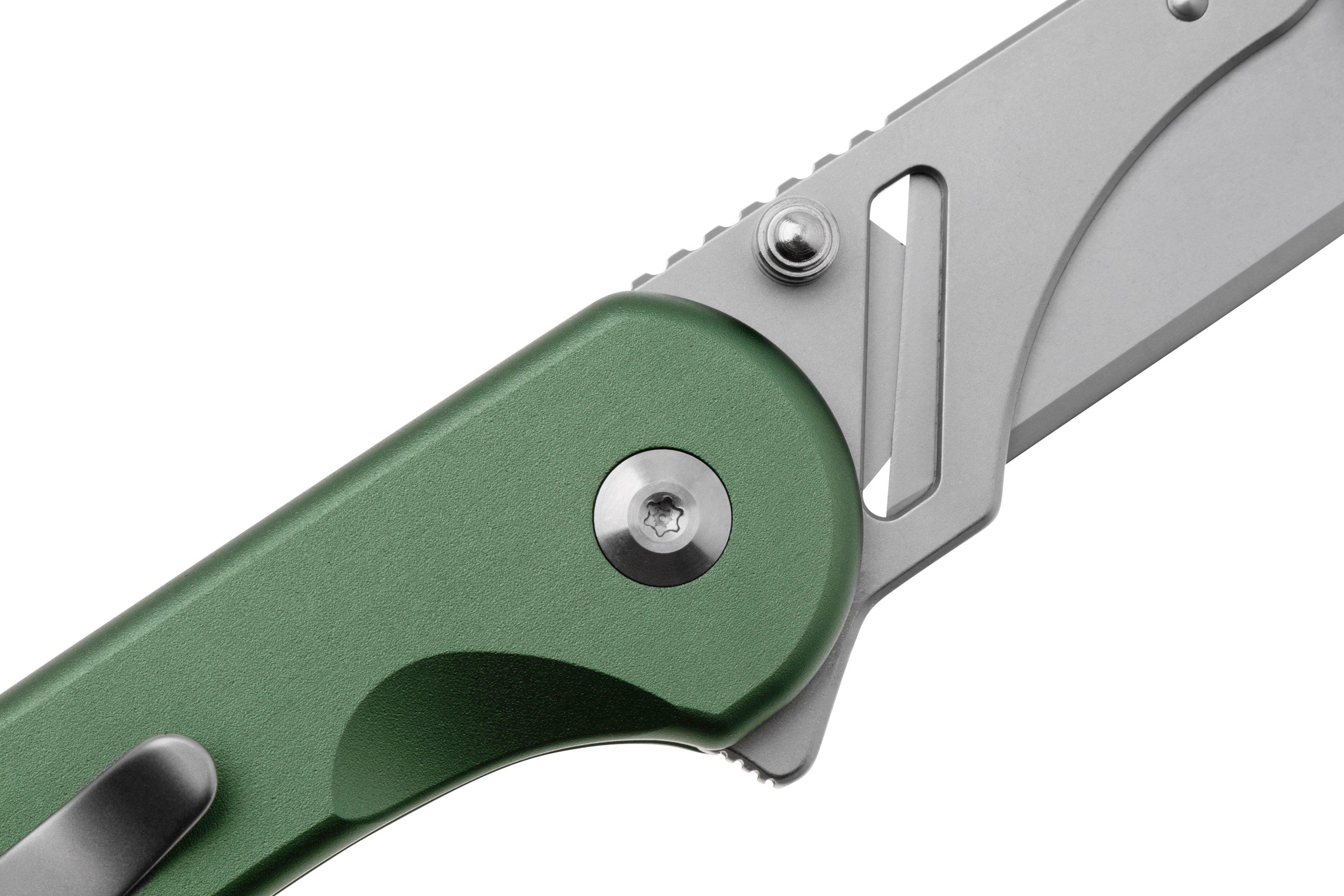 Civivi Elementum Utility C23039B-3 Green Aluminum, Stonewashed Blade ...