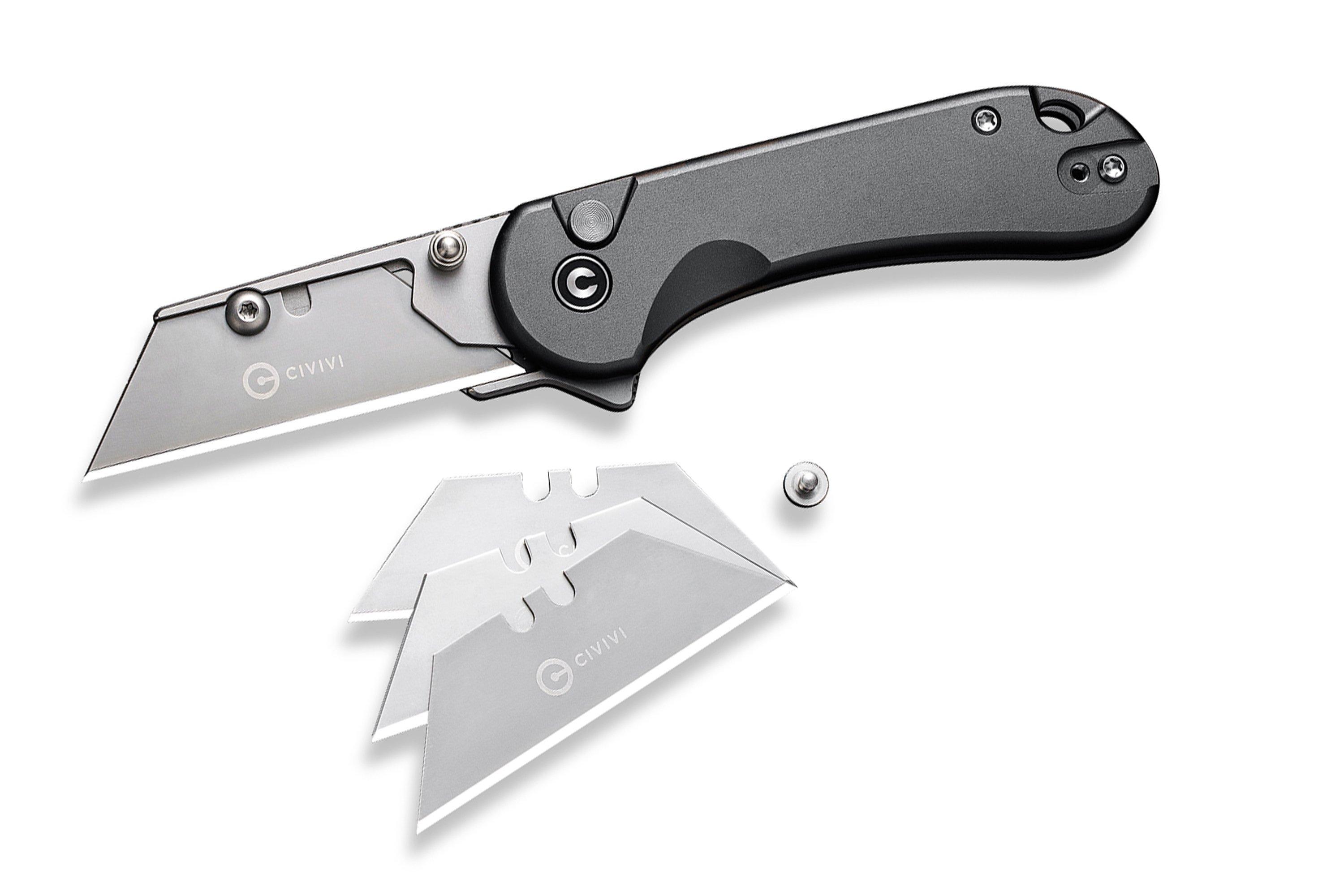 Civivi Elementum Utility C23039B-4 Gray Aluminum, Stonewashed Blade ...