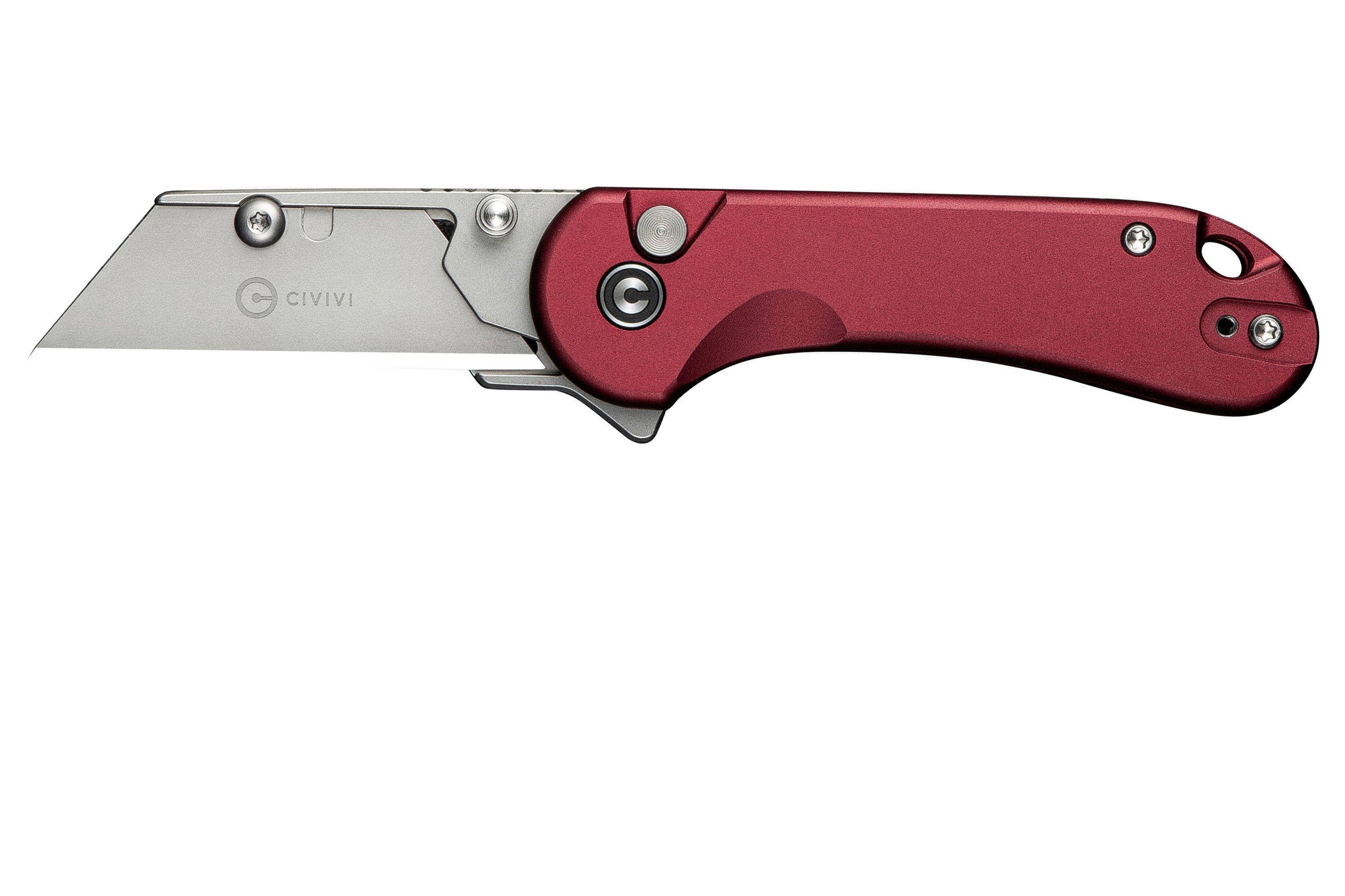 Civivi Elementum Utility C23039B-5 Burgundy Aluminium, Stonewashed ...