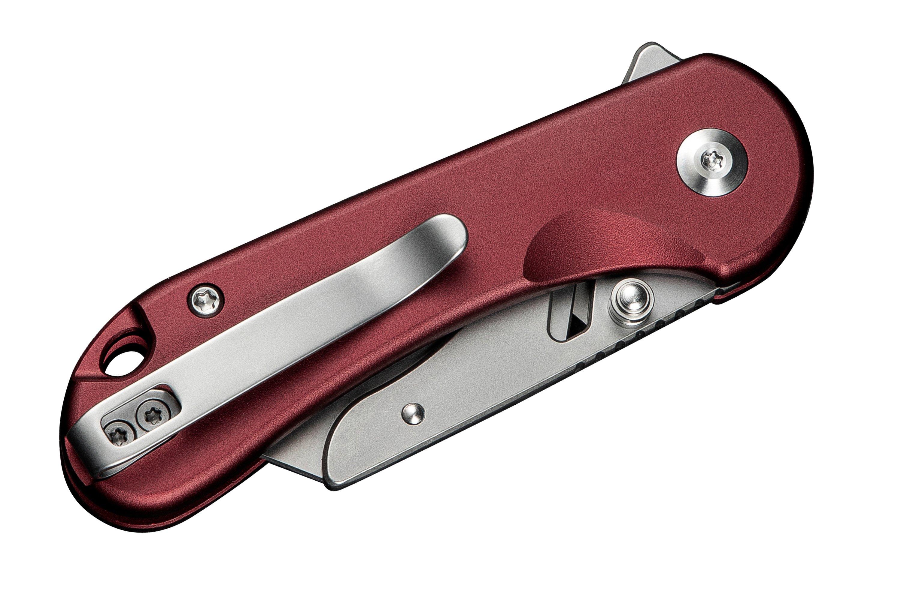 Civivi Elementum Utility C23039B-5 Burgundy Aluminium, Stonewashed ...