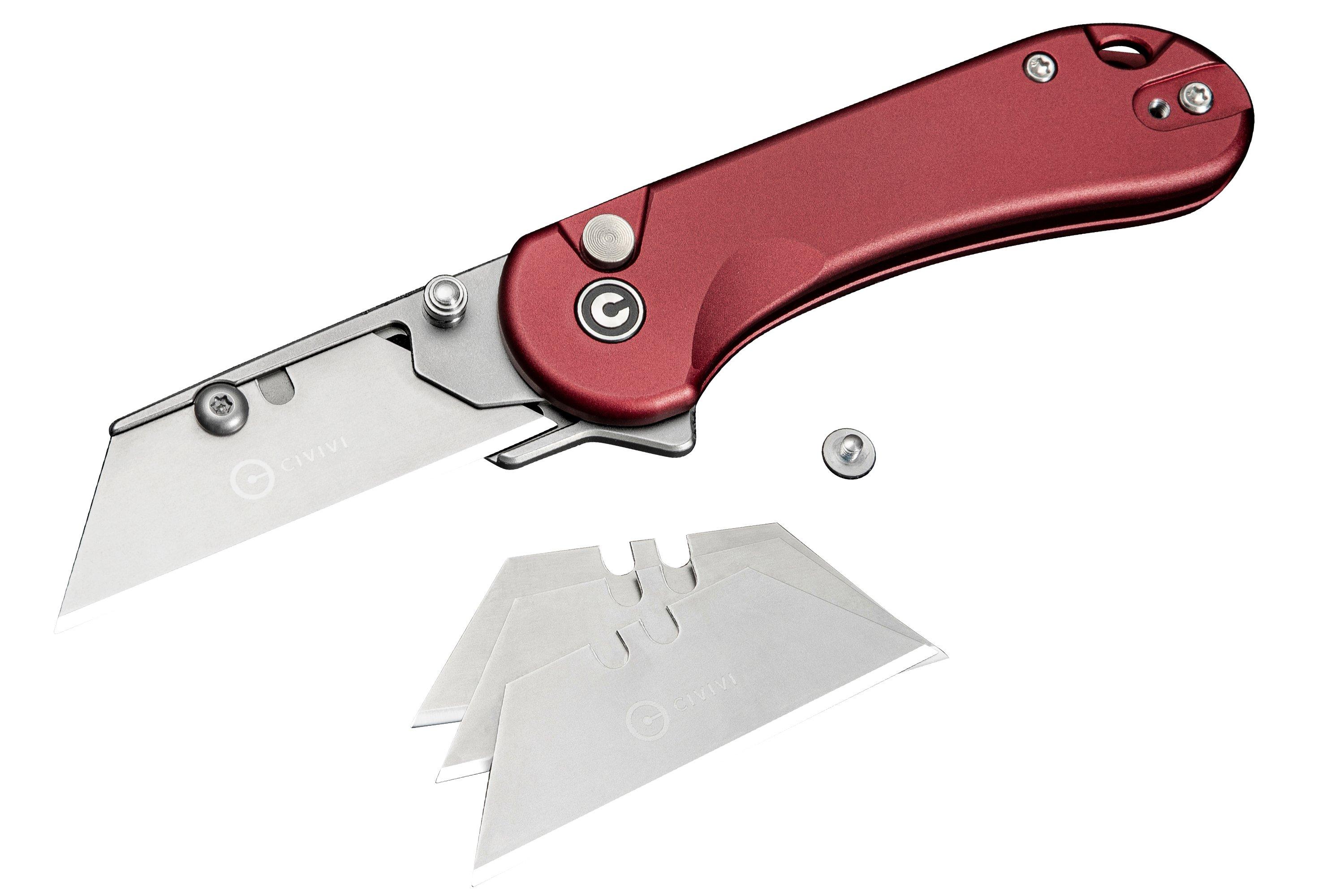 Civivi Elementum Utility C23039B-5 Burgundy Aluminium, Stonewashed ...